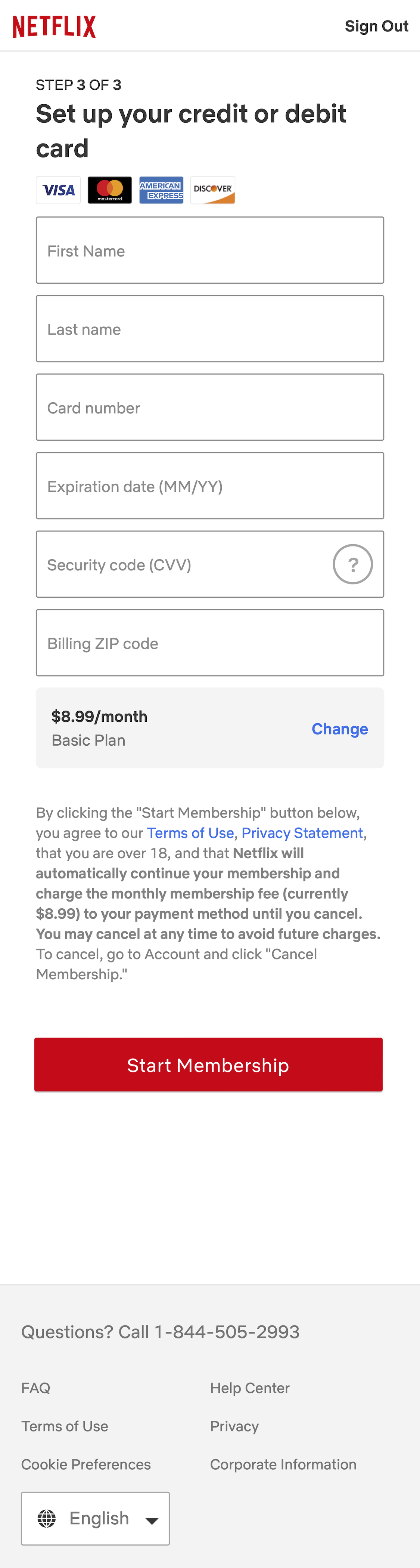 Netflix’s Mobile Payment – 408 of 915 Payment Examples – Baymard Institute