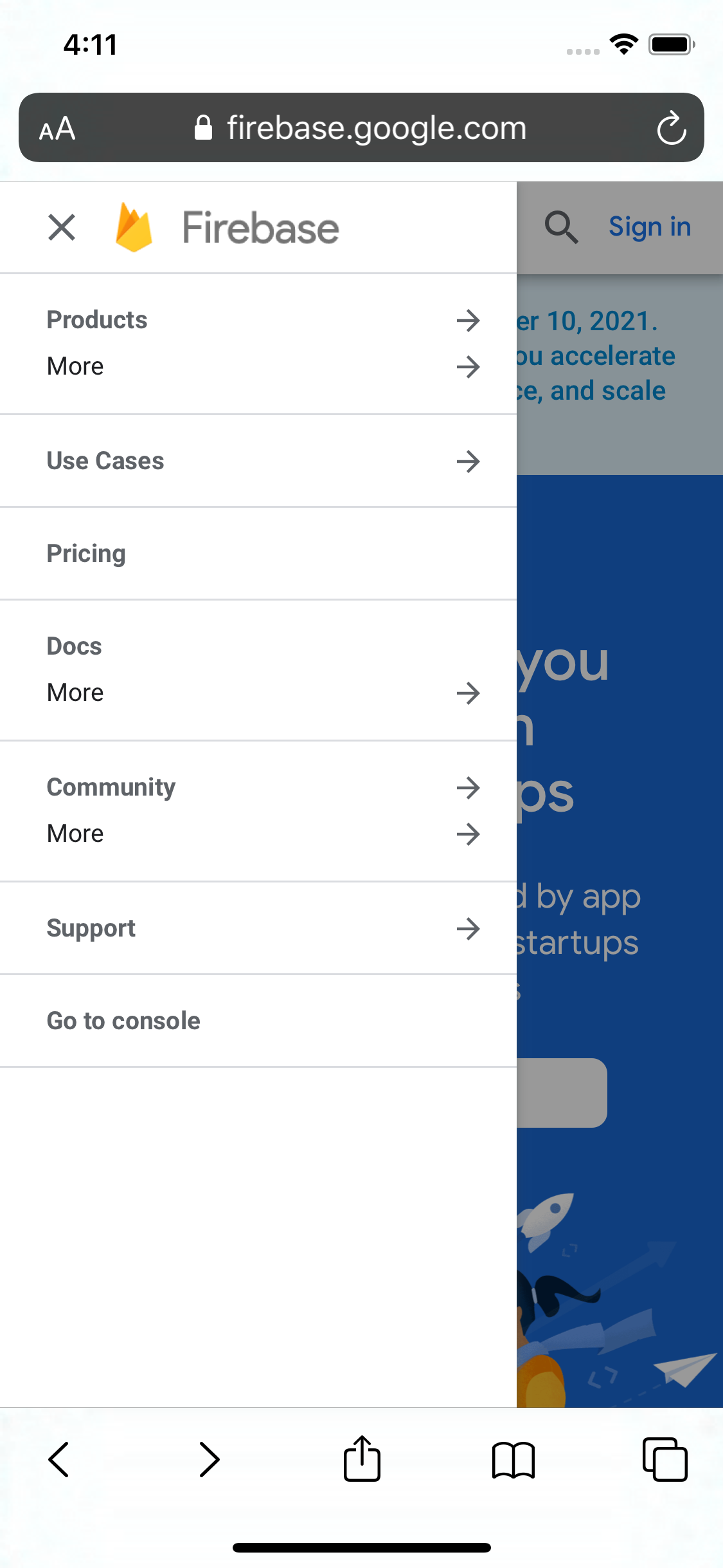 Firebase’s Mobile Drop-Down Menu – 176 of 676 Drop-Down Menu Examples ...