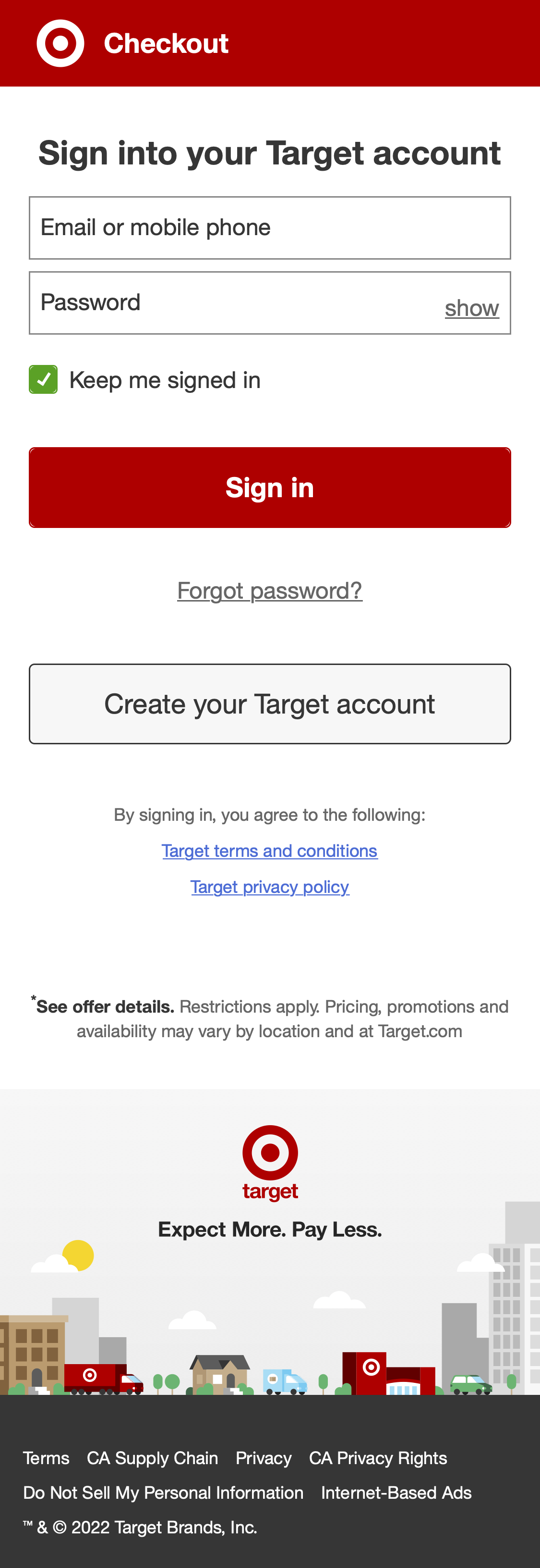 Target’s Mobile Account Selection – 212 of 748 Account Selection ...