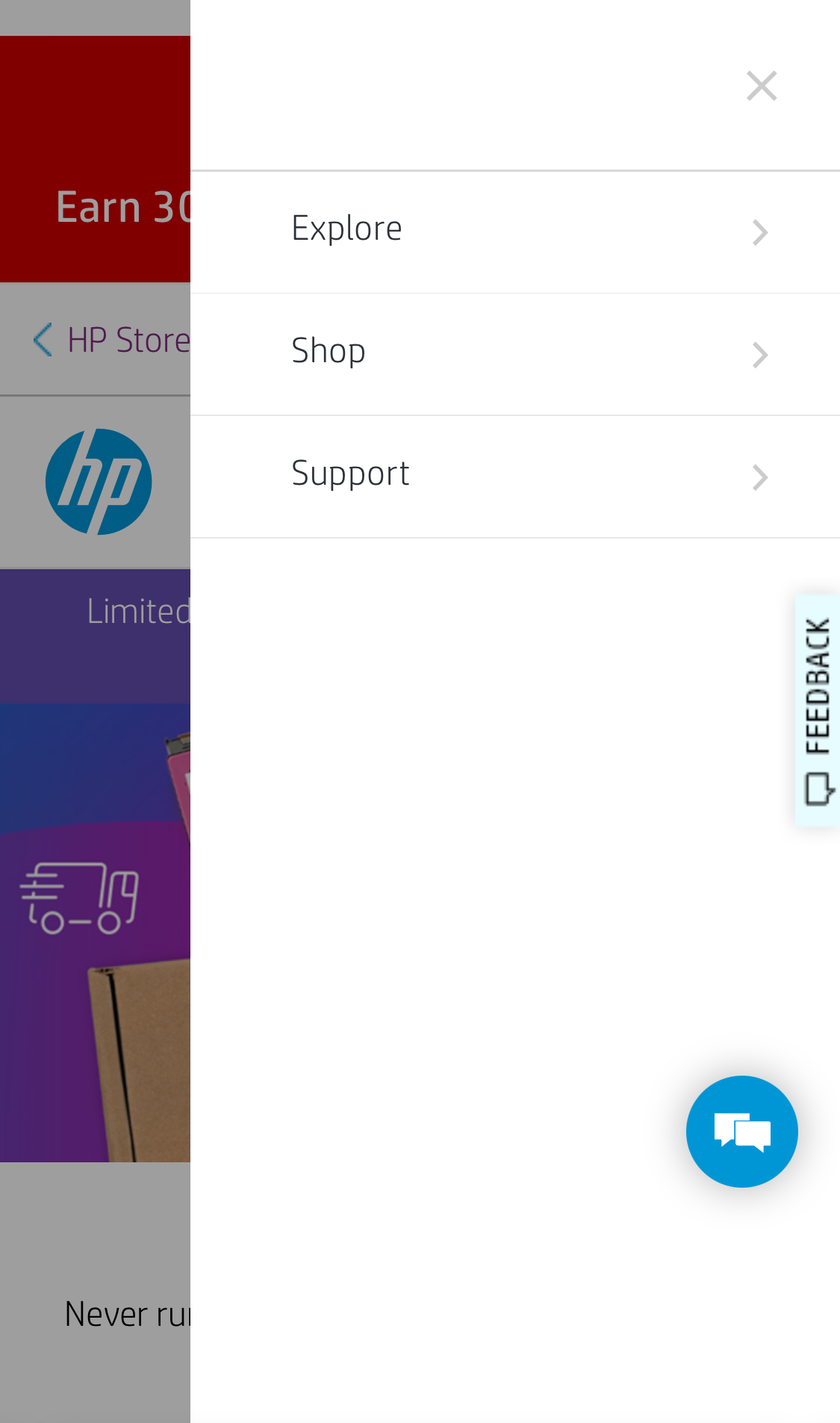 HP’s Mobile Main Navigation – 374 of 1061 Main Navigation Examples ...