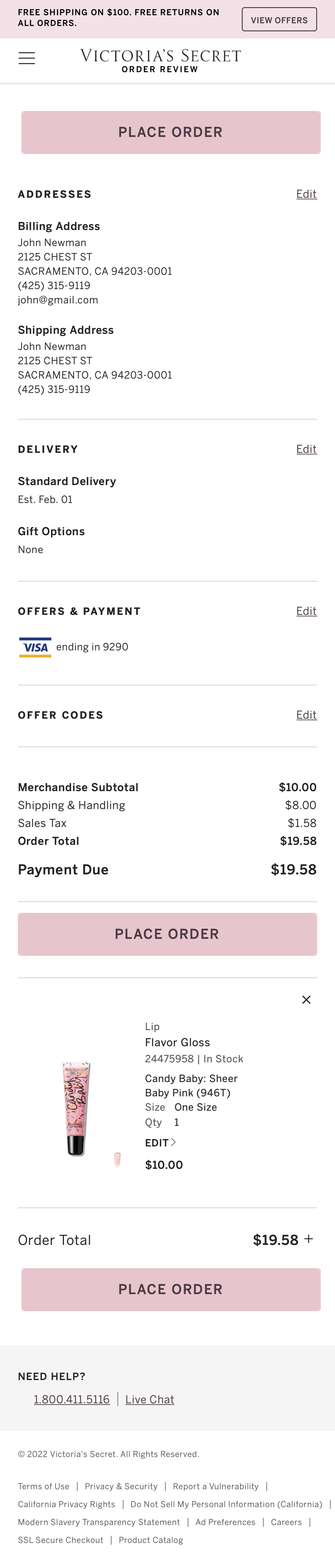 444 ‘Review Order’ Design Examples – Baymard Institute