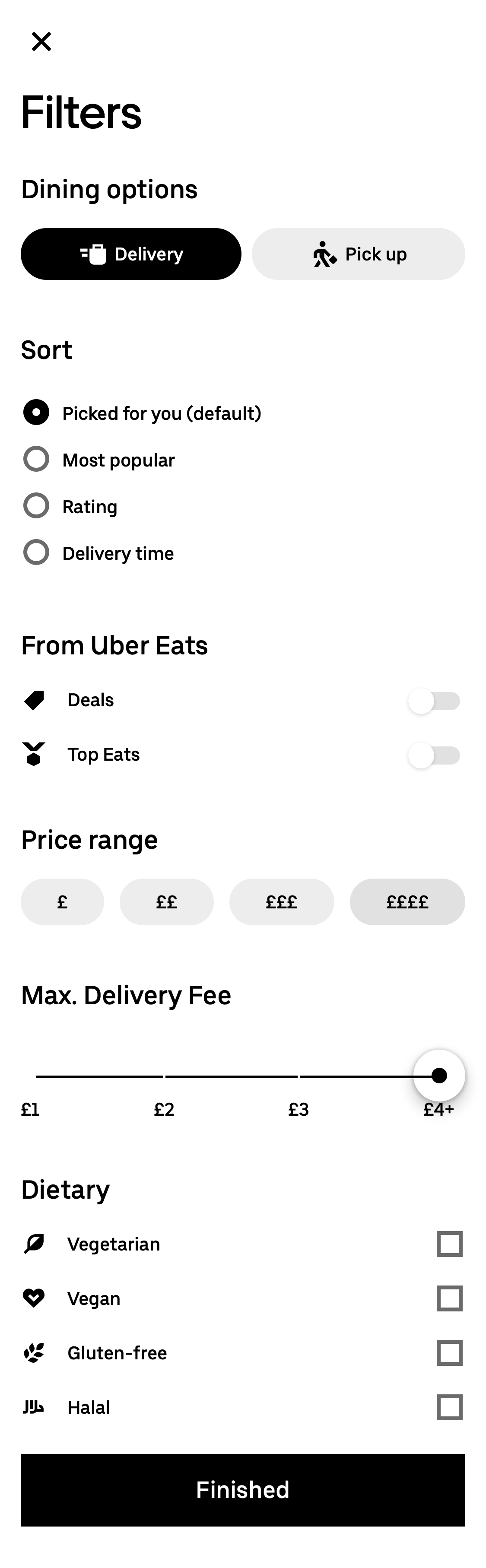 Uber Eats’ Mobile Sorting Tool – 322 of 520 Sorting Tool Examples ...