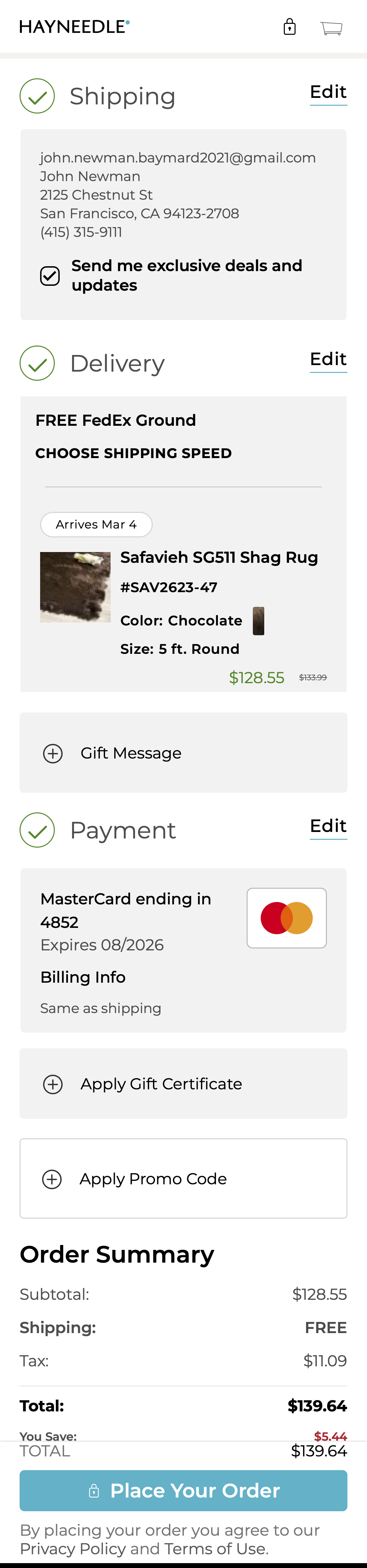 444 ‘Review Order’ Design Examples – Baymard Institute