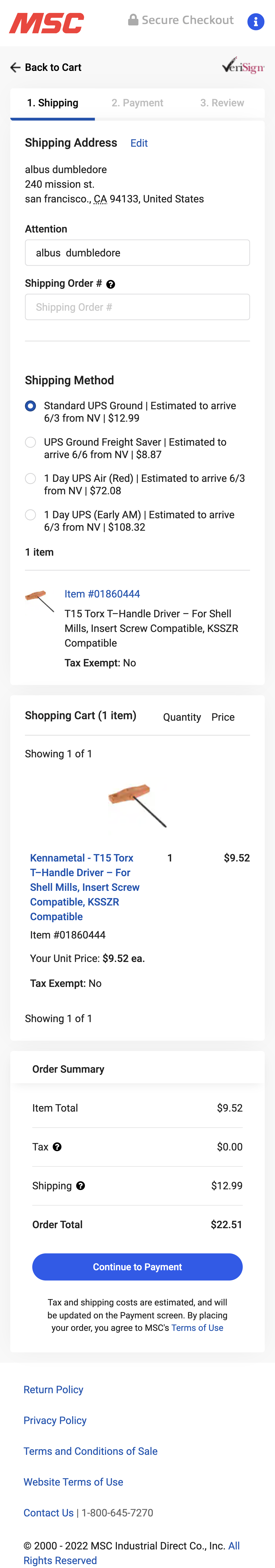 MSC Direct’s Mobile Delivery & Shipping Methods – 266 of 754 Delivery ...