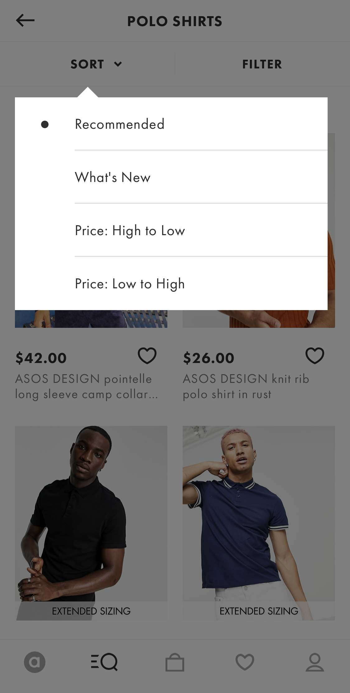 ASOS’ App Sorting Tool – 273 of 520 Sorting Tool Examples – Baymard ...
