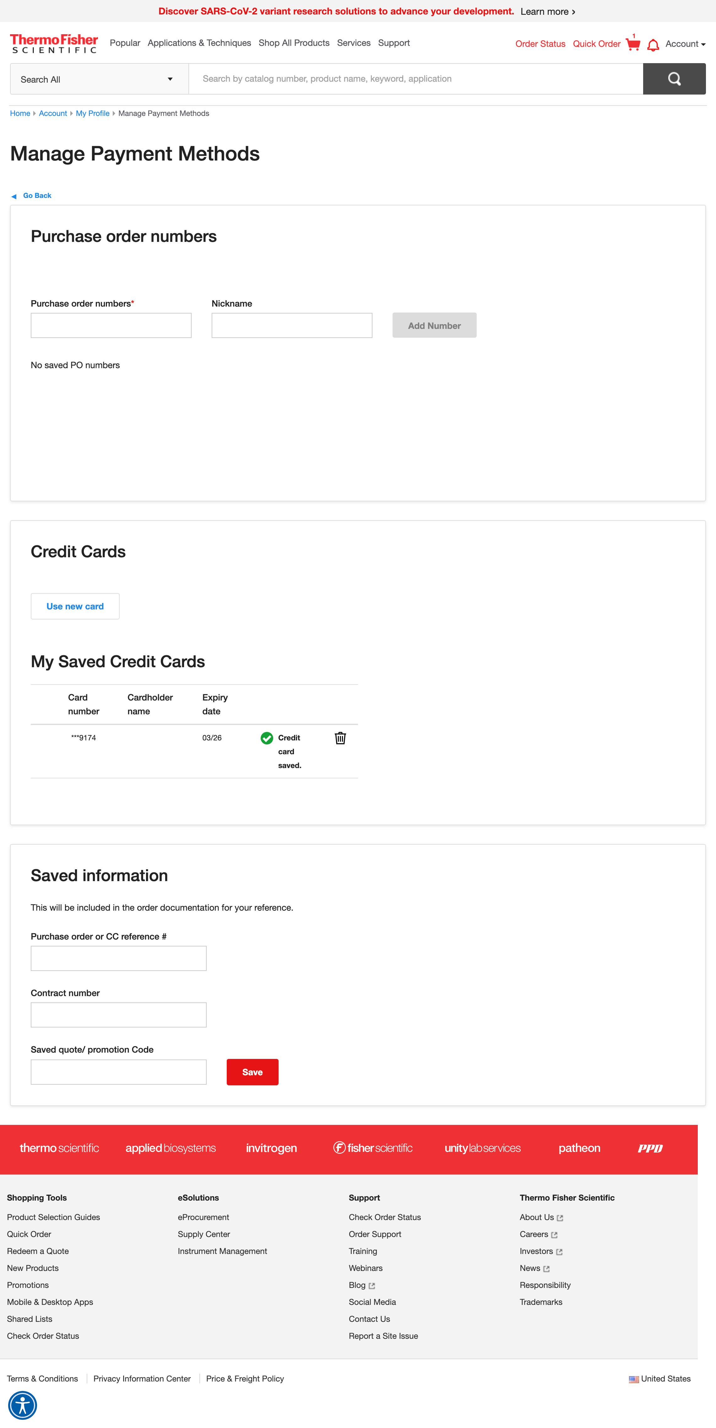 Thermo Fisher’s Stored Credit Cards – 205 of 286 Stored Credit Cards ...