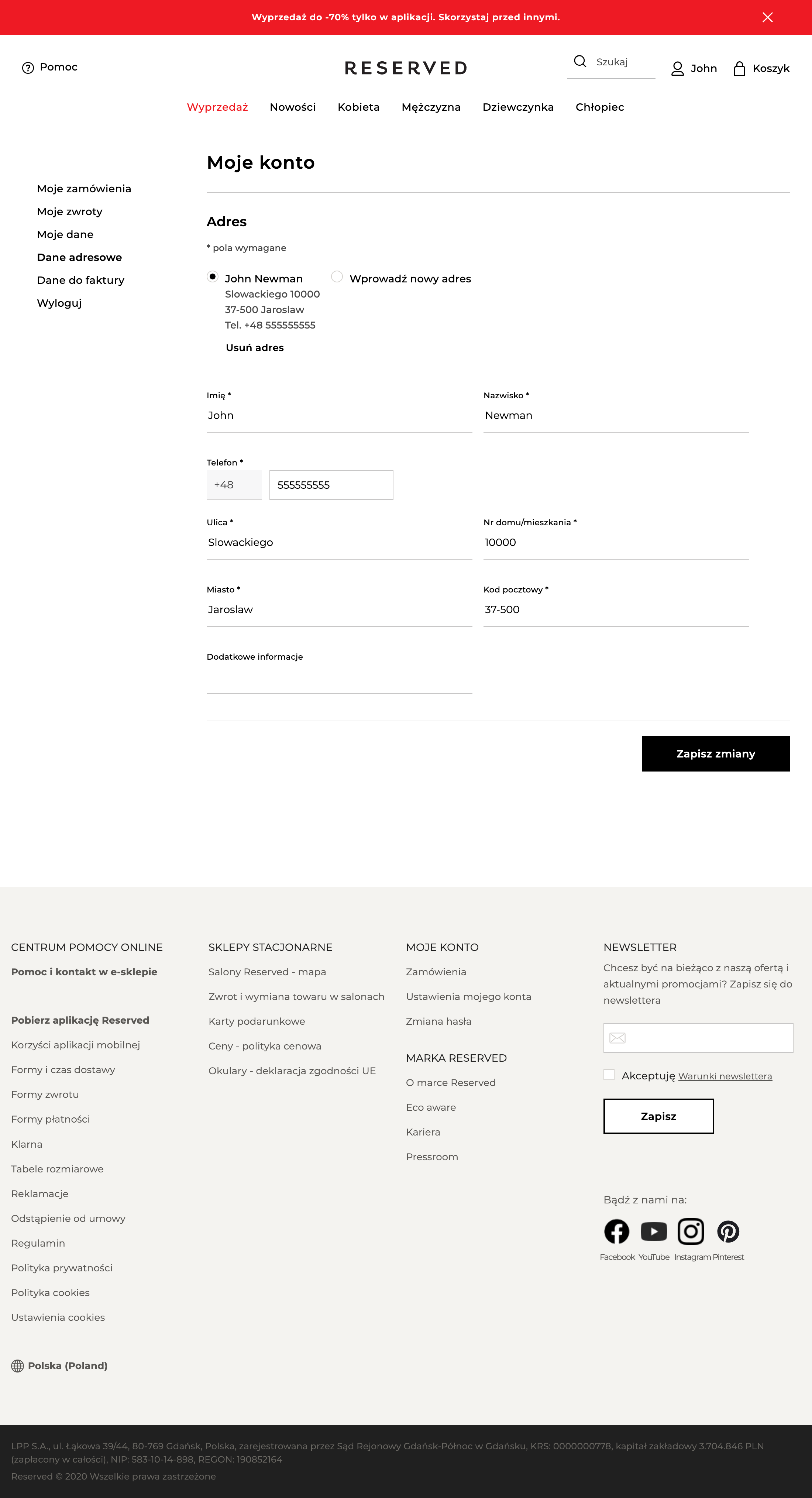 reserved’s Address Book – 222 of 385 Address Book Examples – Baymard ...