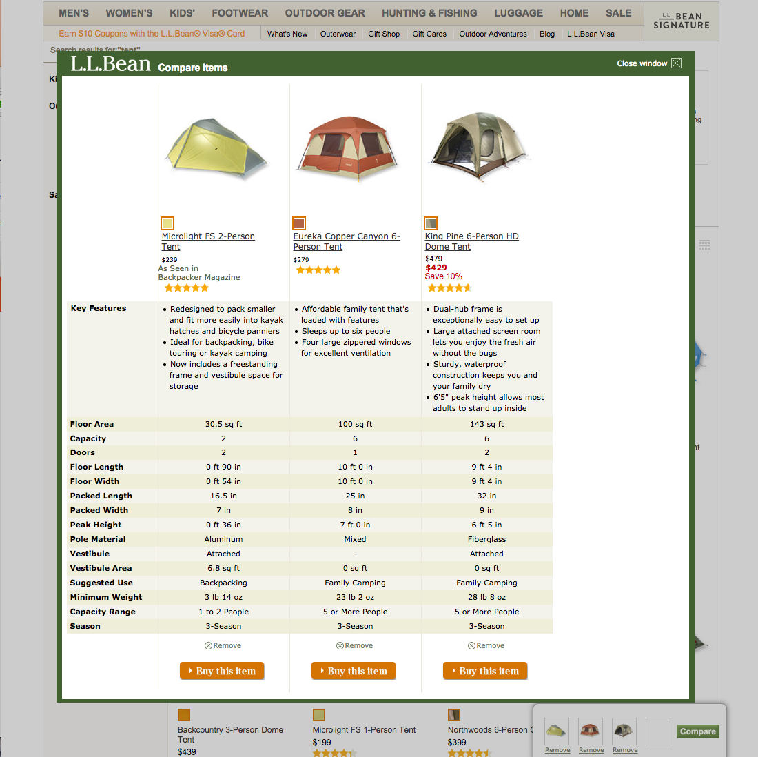 72 ‘Comparison Tool’ Design Examples – Baymard Institute