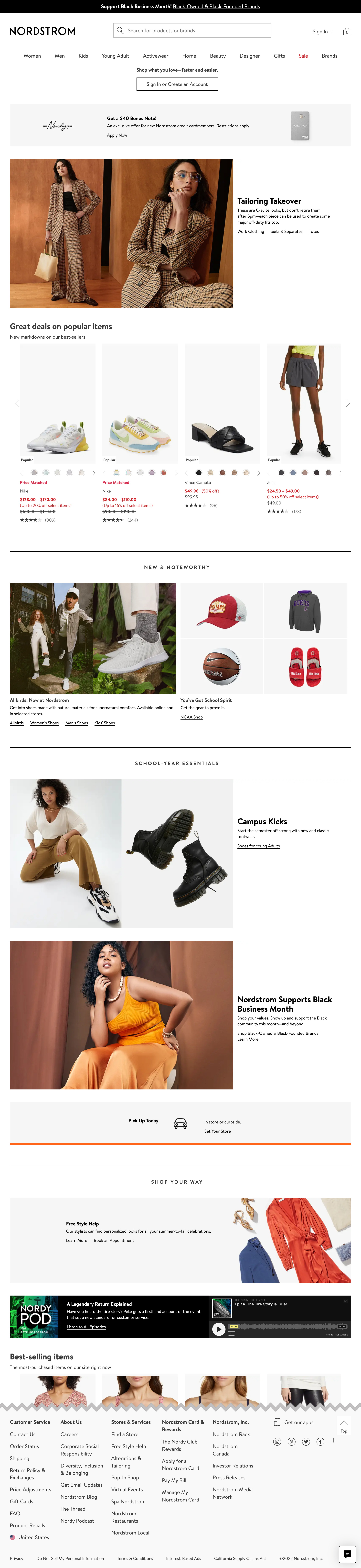 Nordstrom UX Case Study – Baymard Institute