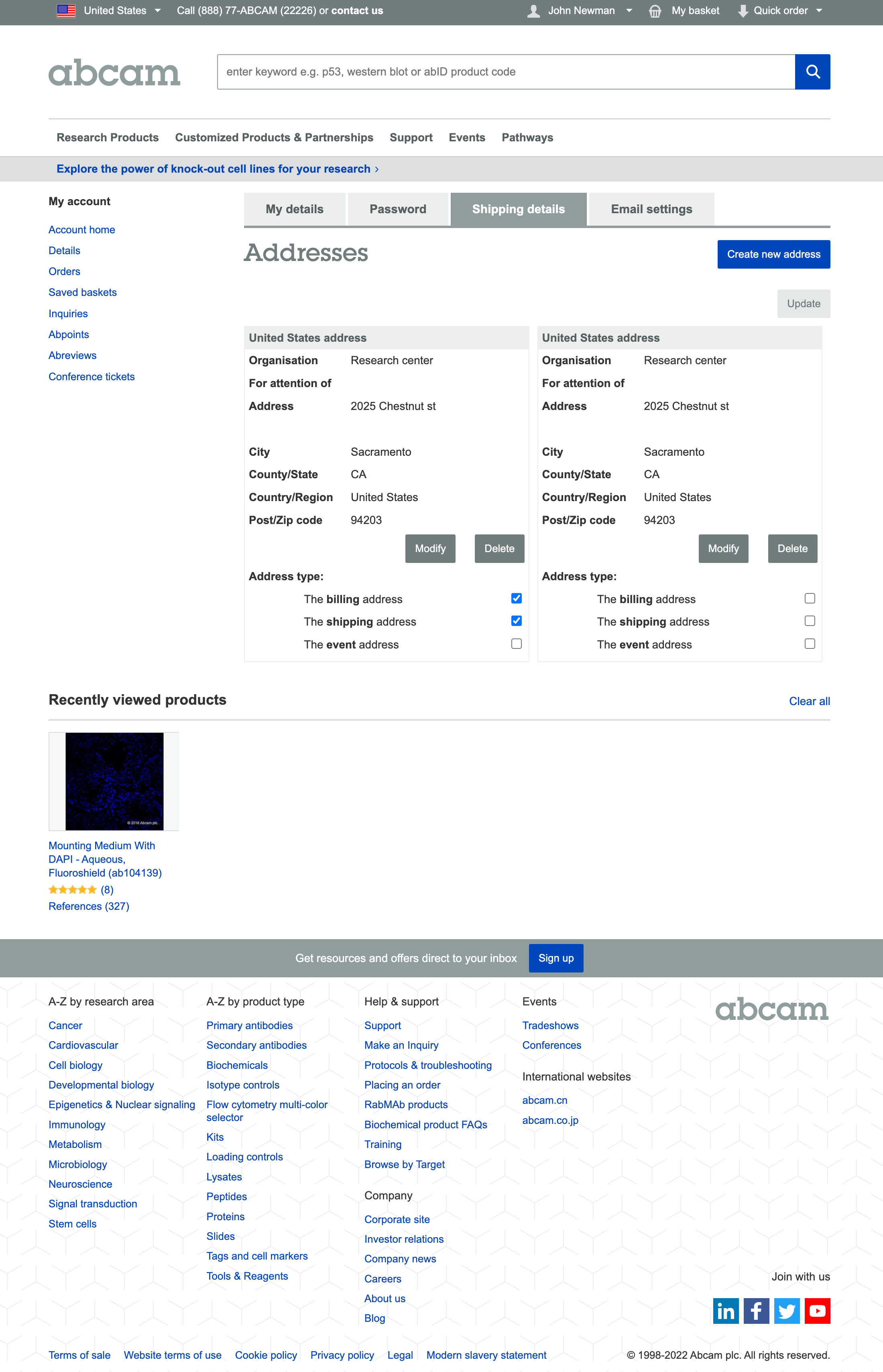 178 ‘Address Book’ Design Examples – Baymard Institute