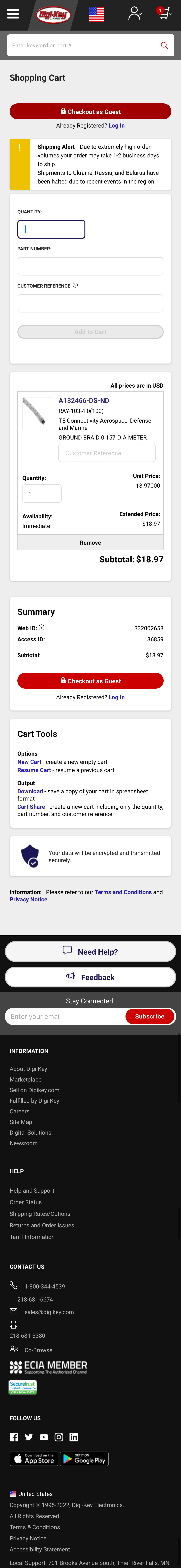 640 ‘Cart’ Design Examples – Baymard Institute