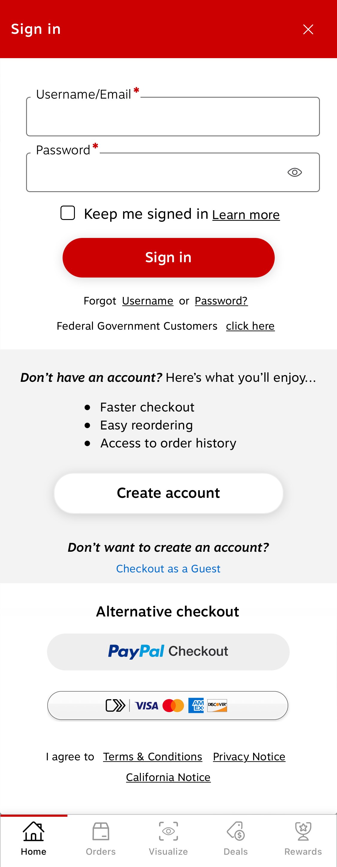 646 ‘Account Selection’ Design Examples – Baymard Institute