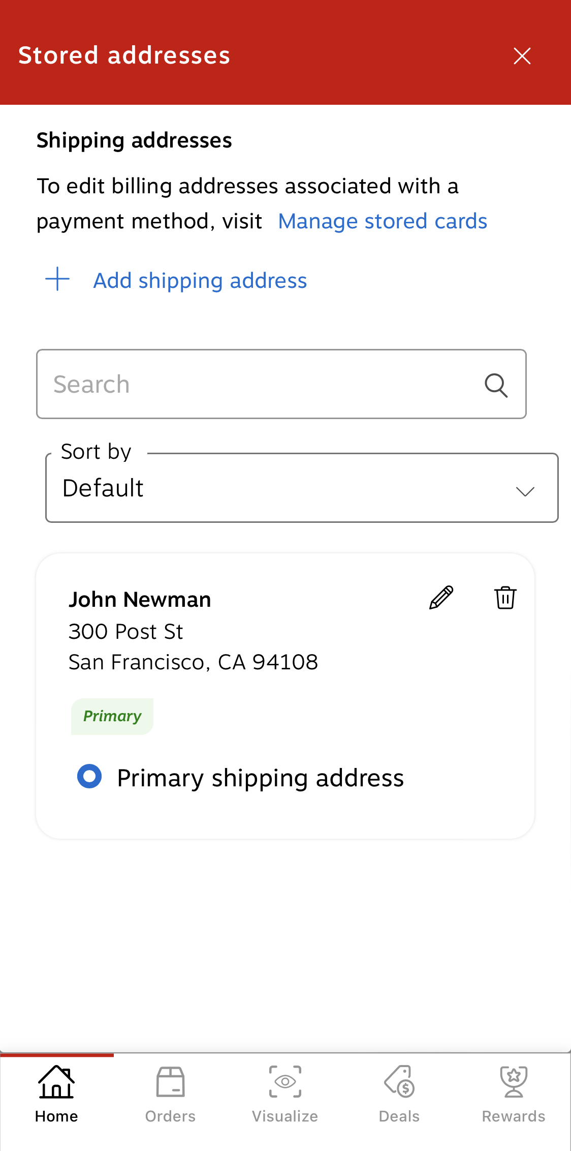Staples’ App Address Book – 237 of 428 Address Book Examples – Baymard ...