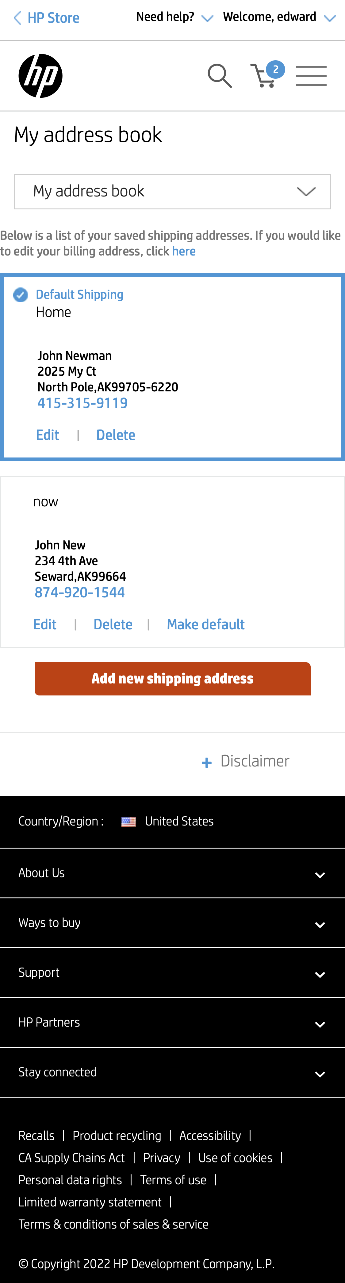 HP’s Mobile Address Book – 132 of 361 Address Book Examples – Baymard ...