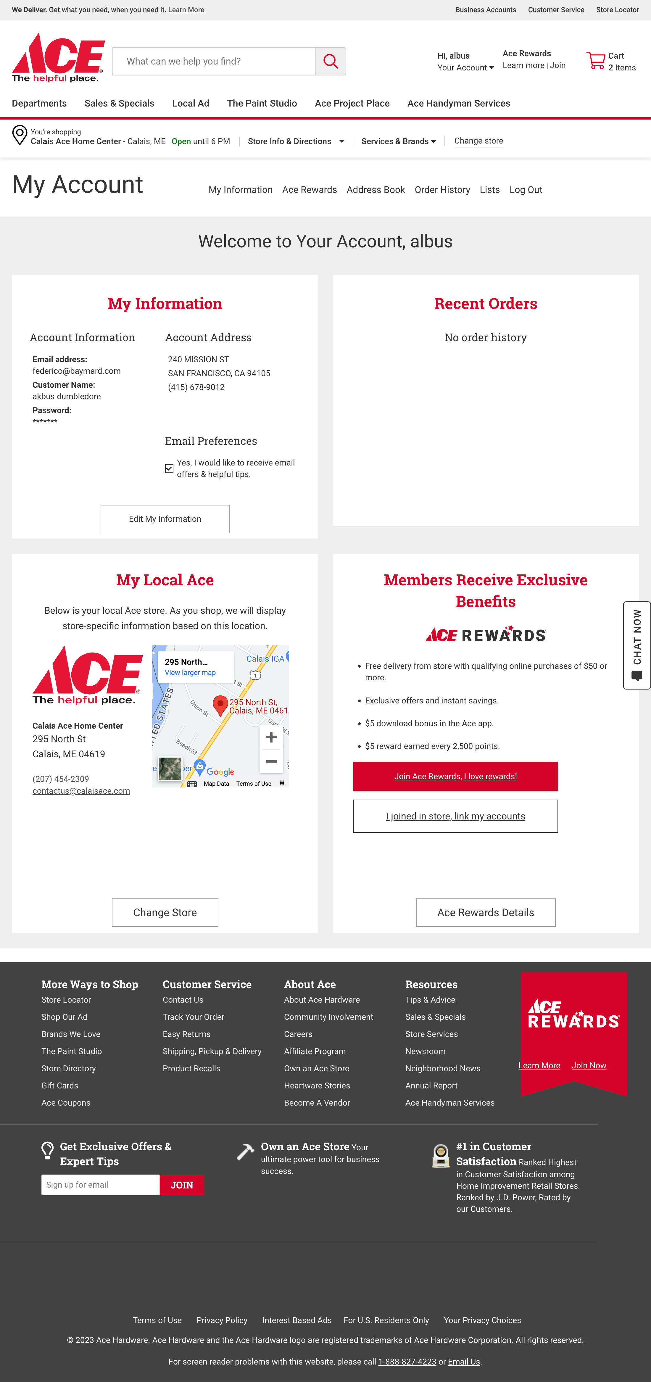 ACE Hardware’s Account Dashboard – 289 of 517 Account Dashboard ...