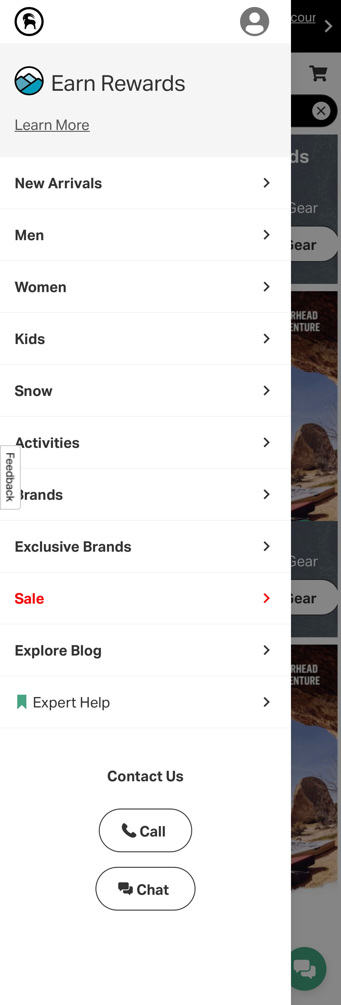 535 Mobile ‘Navigation Menu’ Examples – Baymard Institute