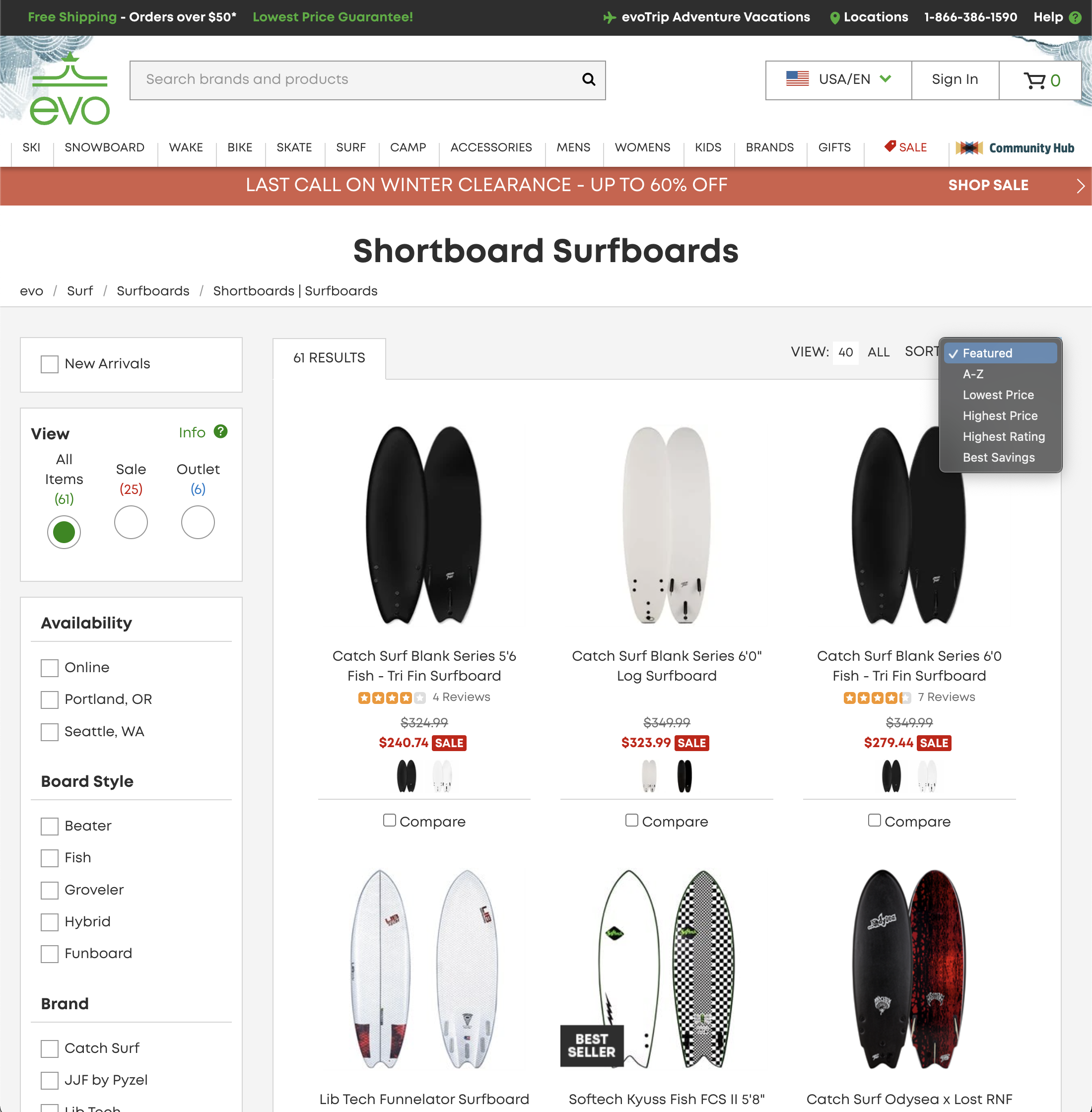 390 ‘Sorting Tool’ Design Examples – Baymard Institute