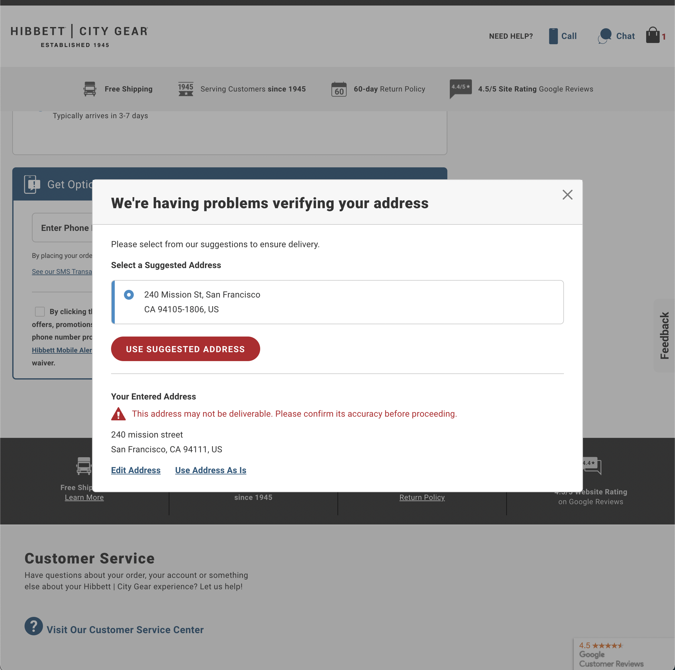 148 ‘Address Validator’ Design Examples – Baymard Institute
