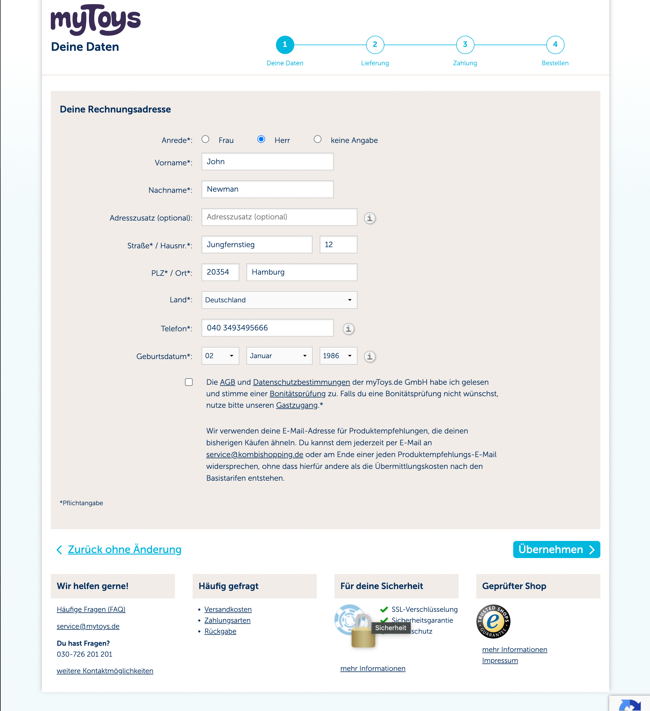 570 ‘Billing Address’ Design Examples – Baymard Institute