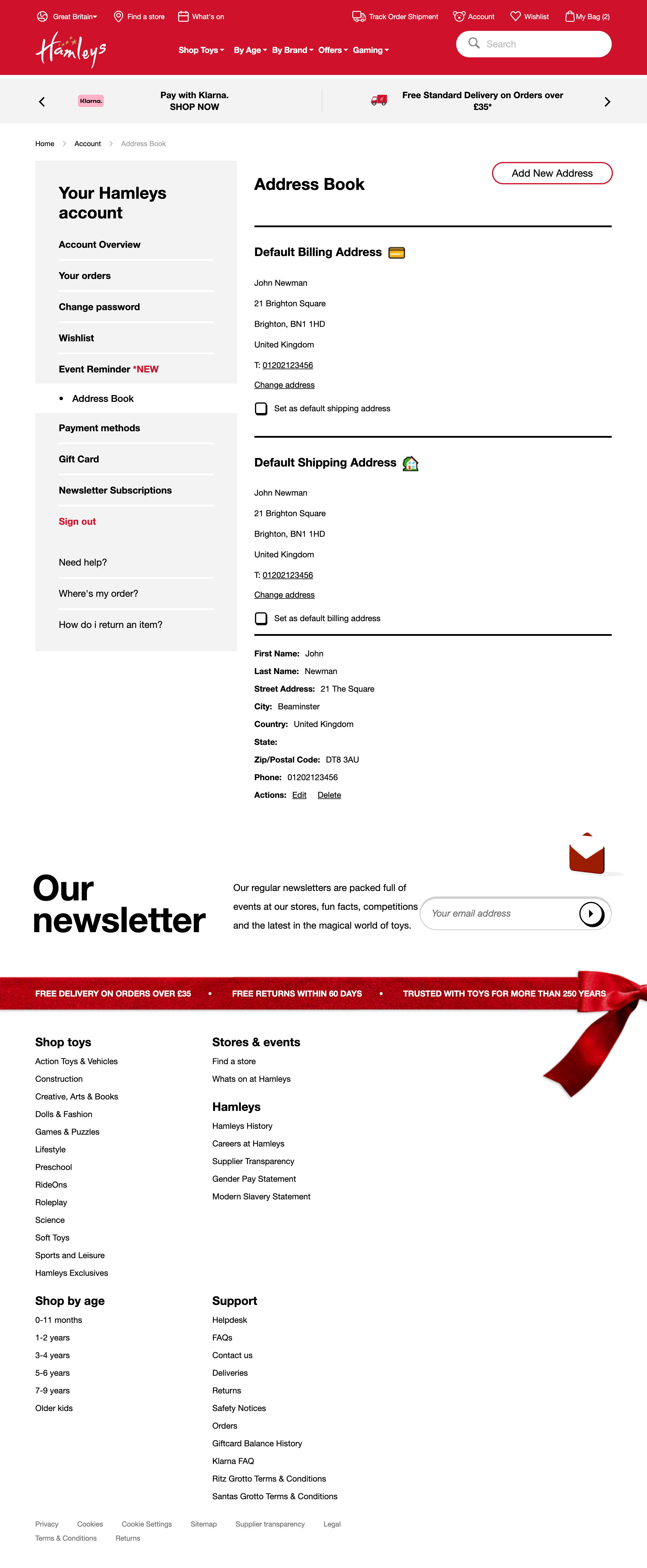 295 ‘Address Book’ Design Examples – Baymard Institute