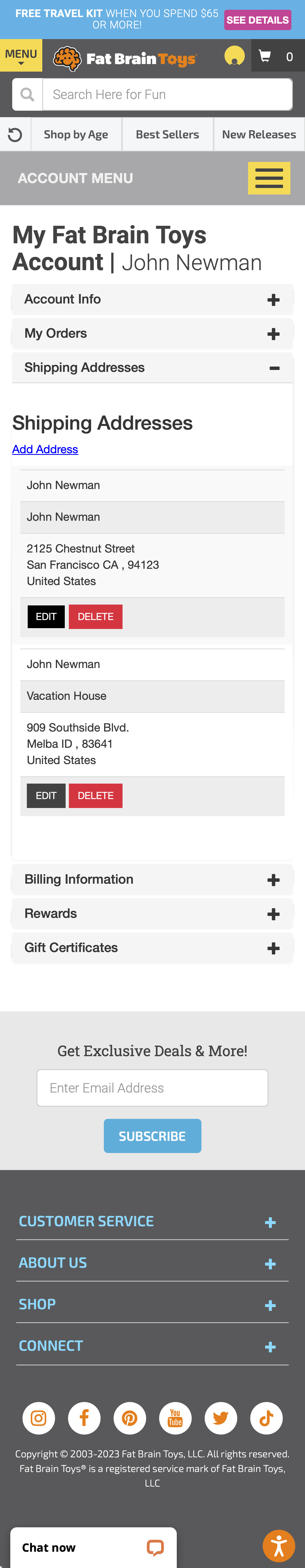 295 ‘Address Book’ Design Examples – Baymard Institute