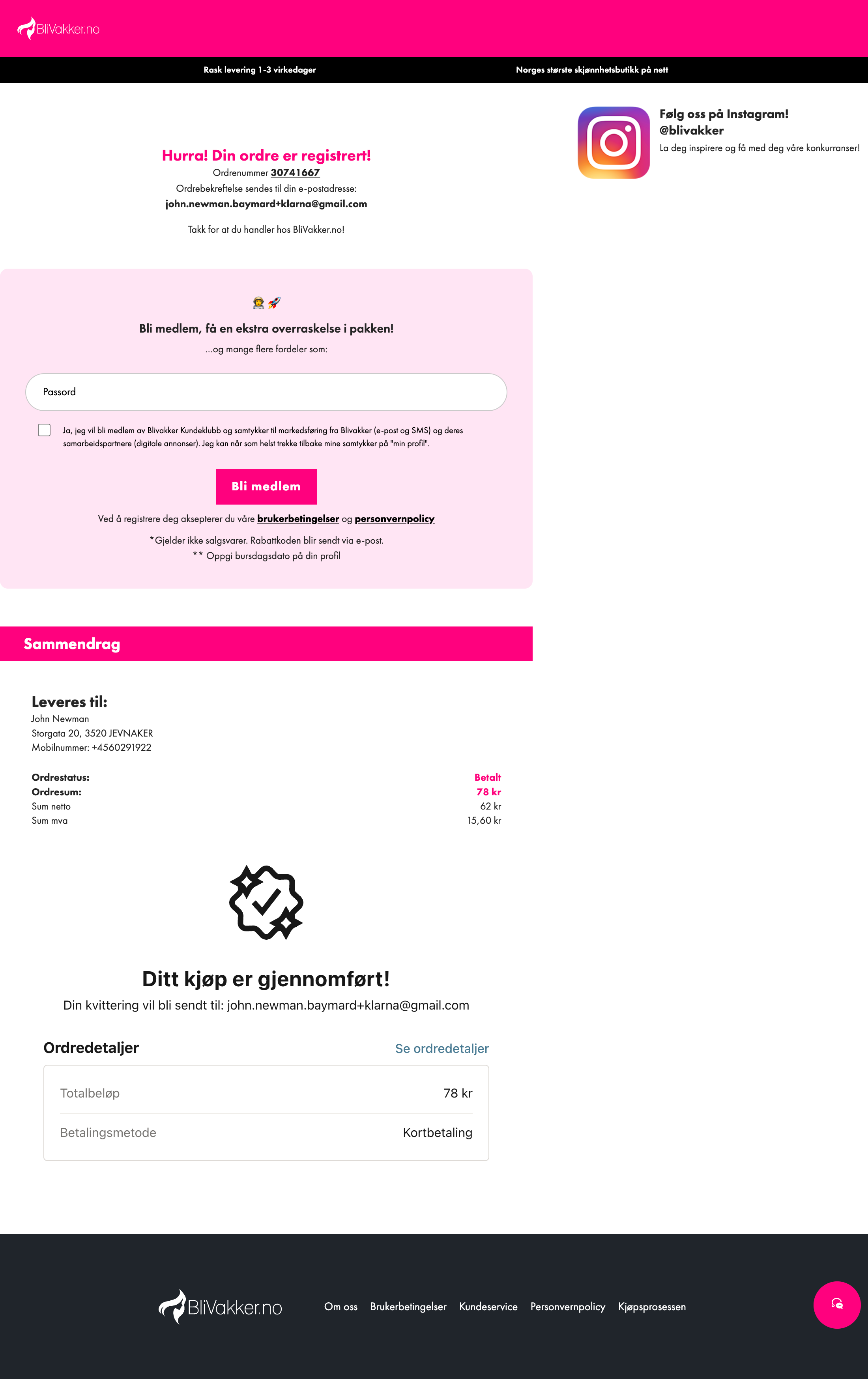 504 ‘Receipt / Order Confirmation’ Design Examples – Baymard Institute