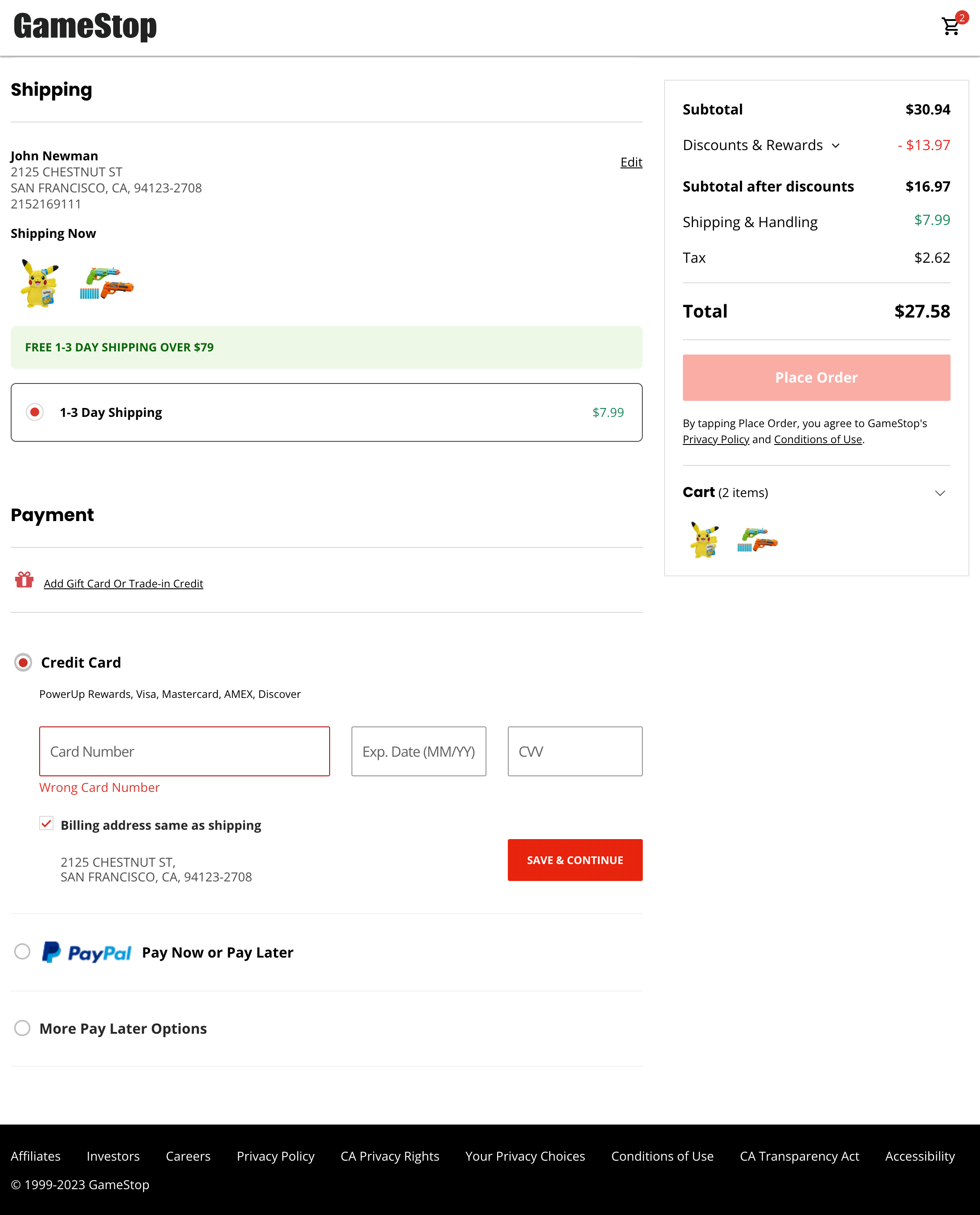 556 ‘Billing Address’ Design Examples – Baymard Institute