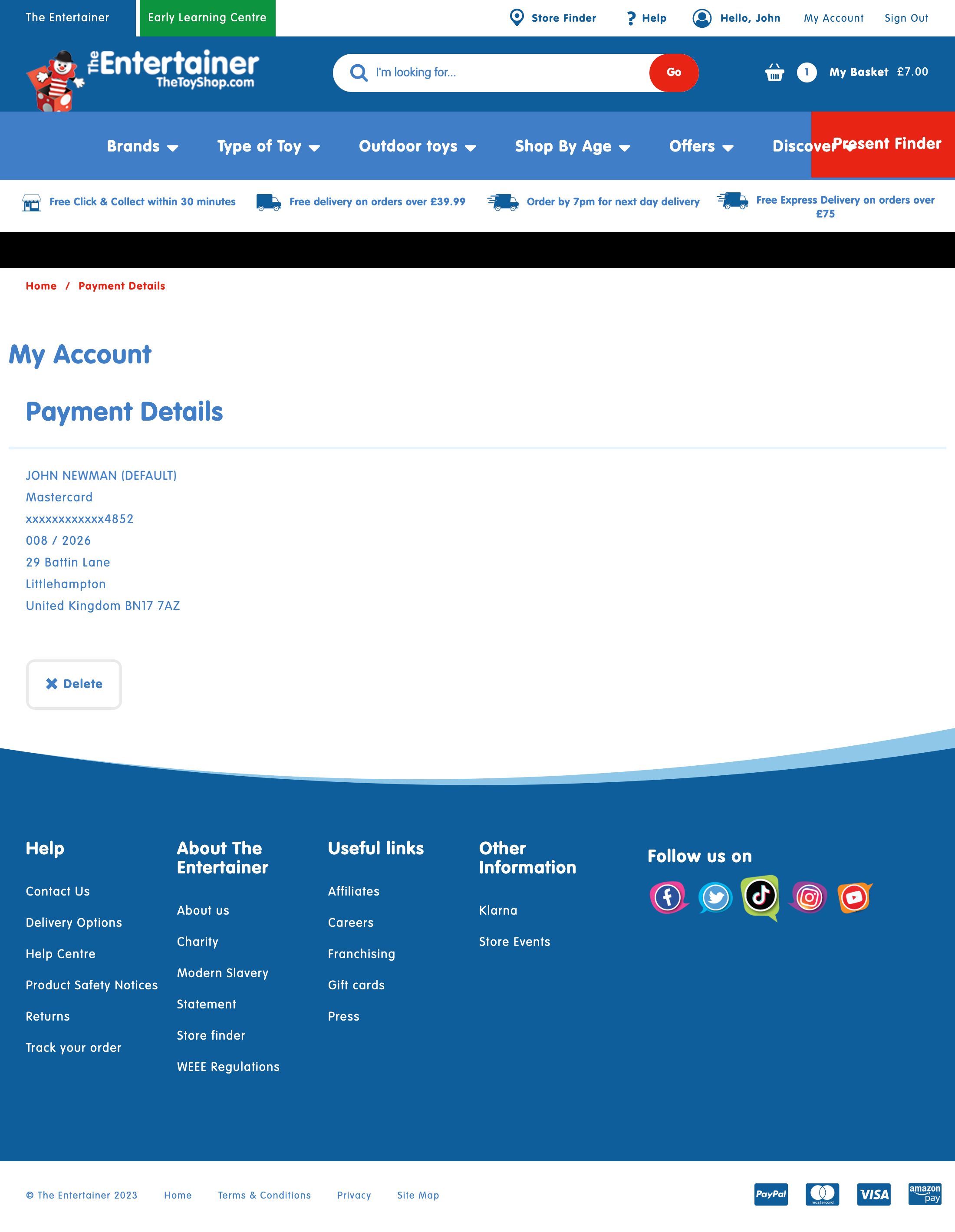 209 ‘Stored Credit Cards’ Design Examples – Baymard Institute