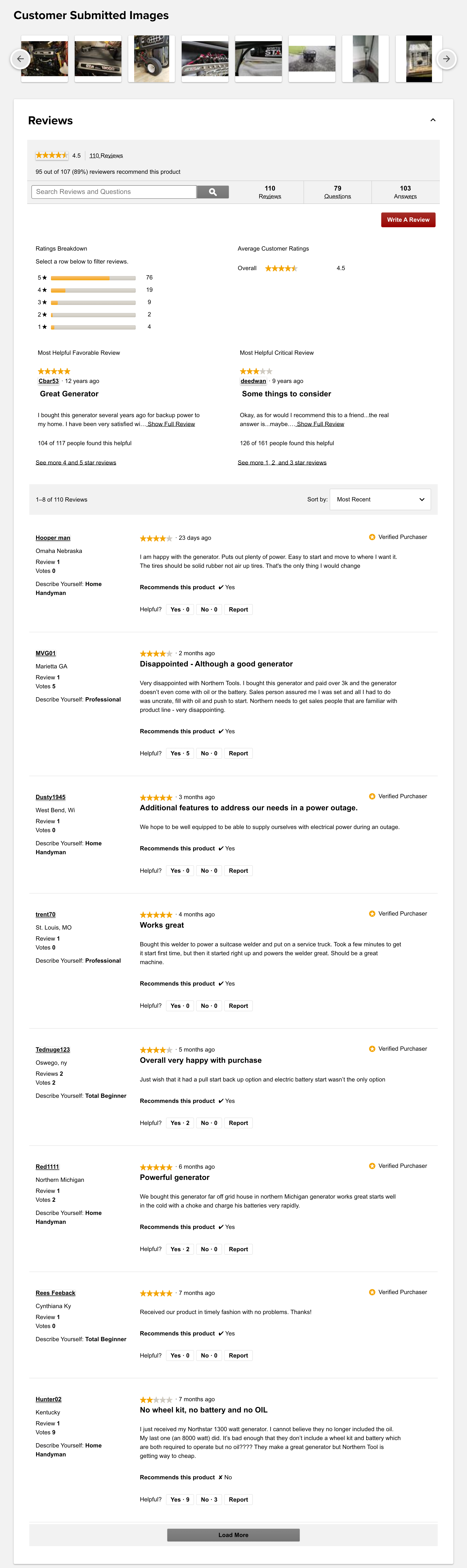 359 ‘User Reviews Section’ Design Examples – Baymard Institute