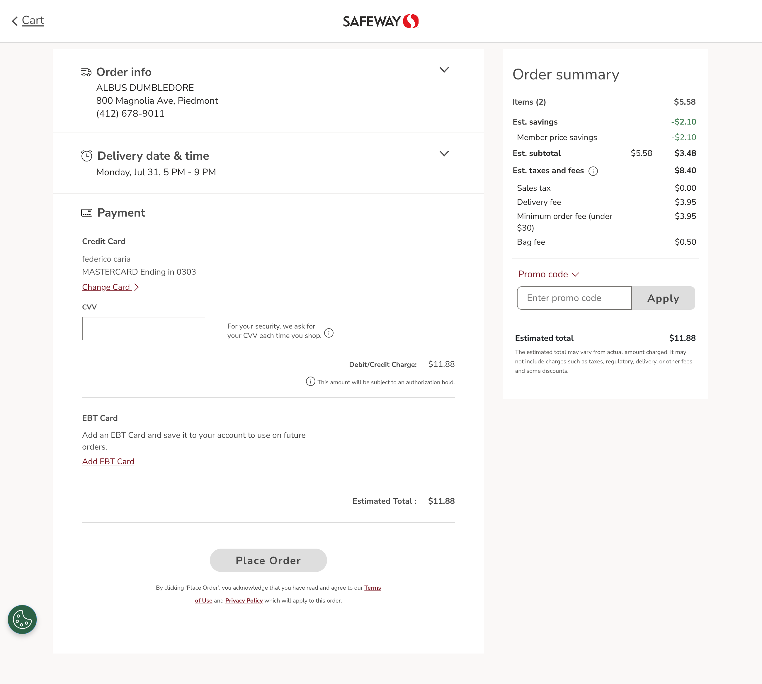 Safeway’s Review Order – 79 of 591 Review Order Examples – Baymard ...