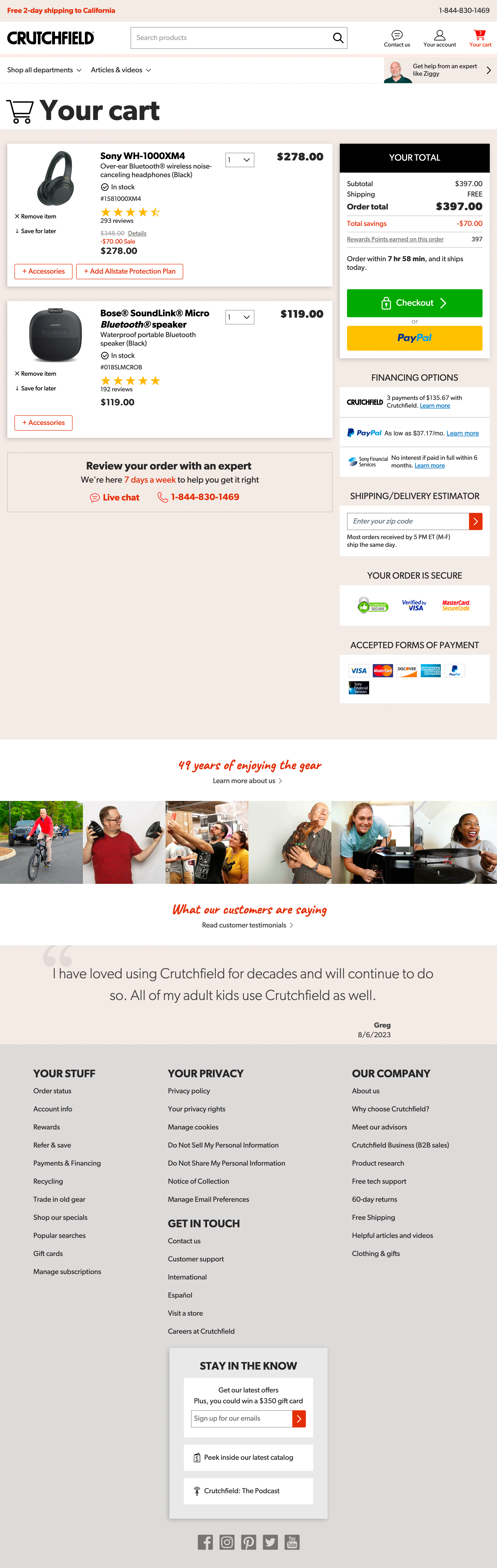 753 ‘Cart’ Design Examples – Baymard Institute