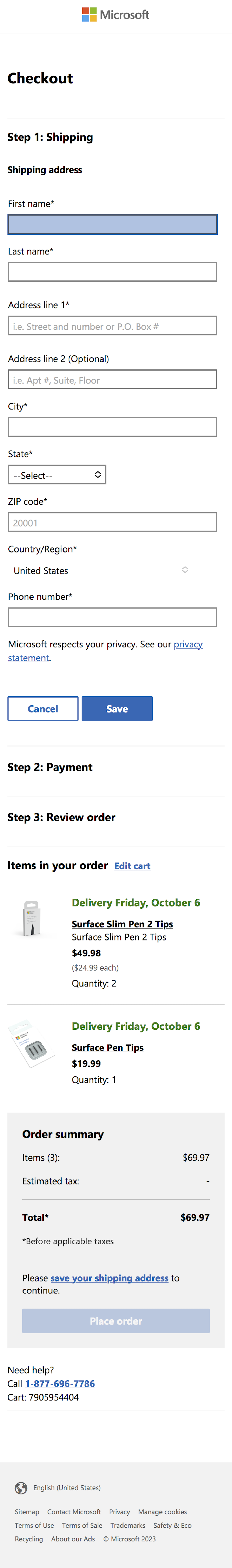 810 ‘Customer Info & Address’ Design Examples – Baymard Institute