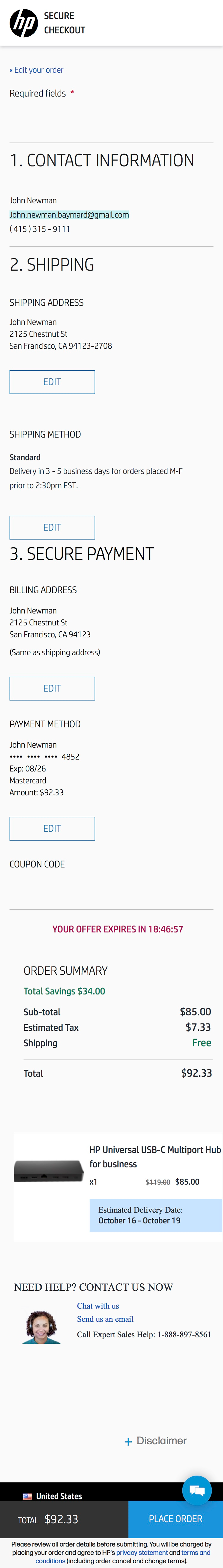 536 ‘Review Order’ Design Examples – Baymard Institute
