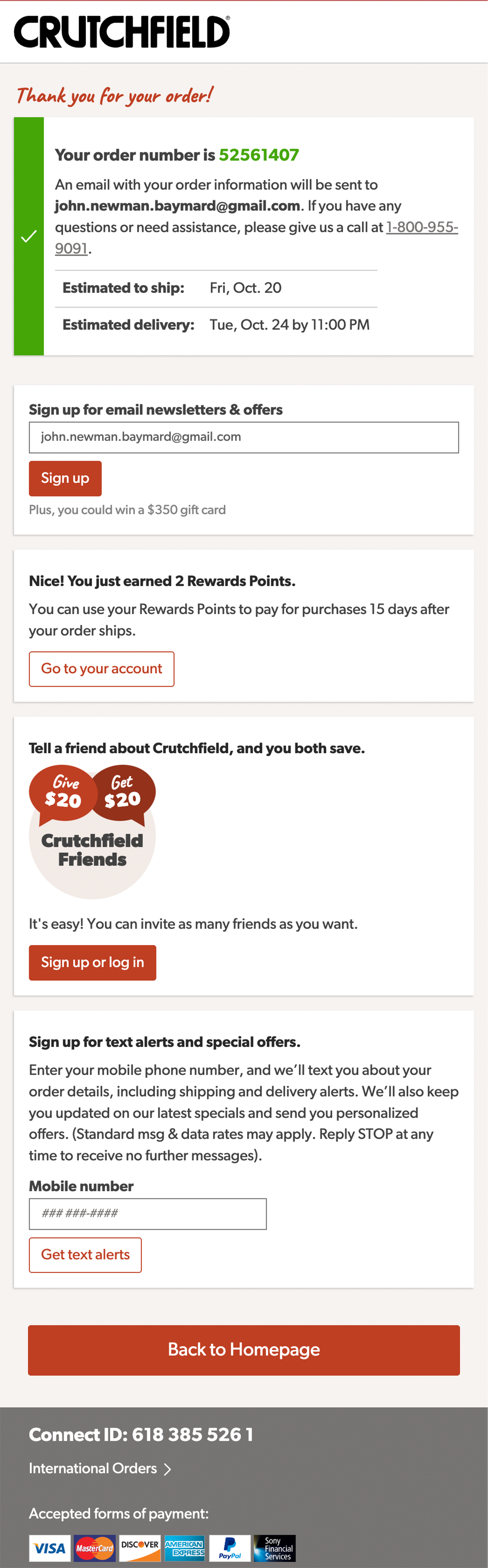 514 ‘Receipt / Order Confirmation’ Design Examples – Baymard Institute