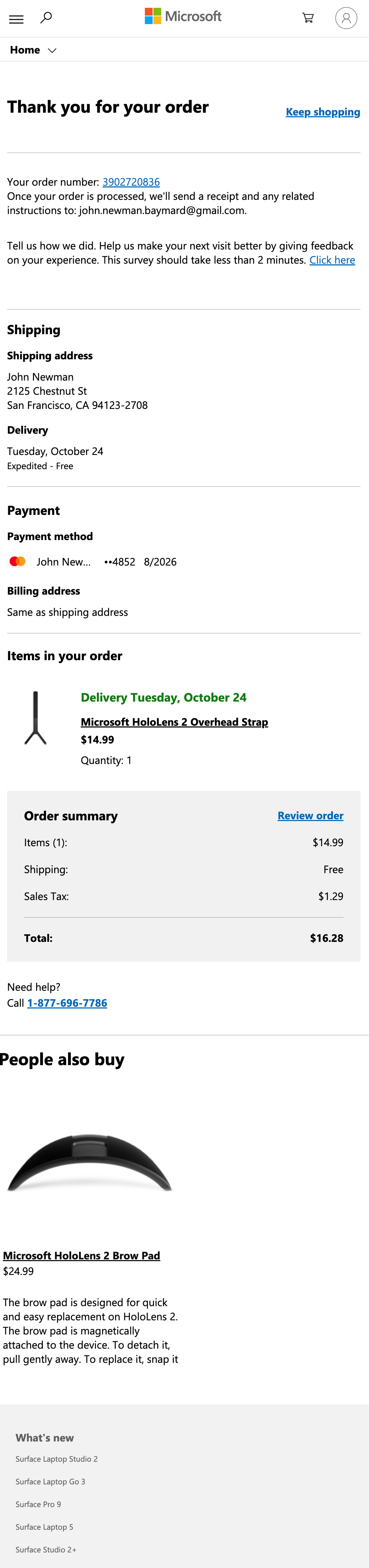 Microsoft’s Mobile Receipt / Order Confirmation – 54 of 577 Receipt ...
