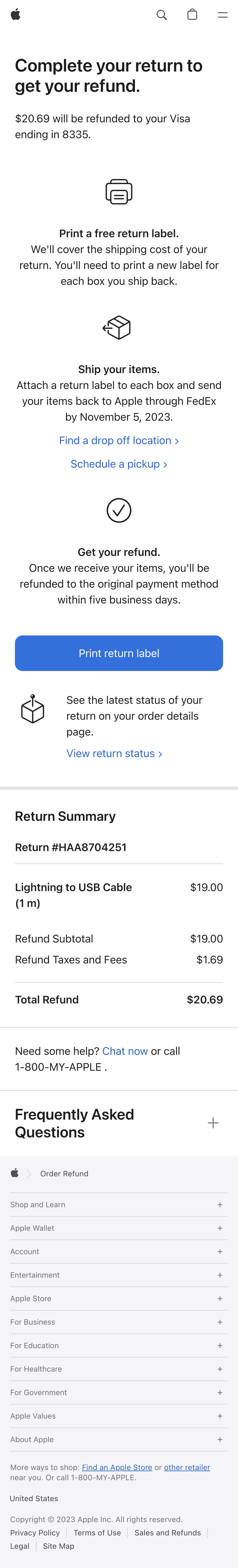 130 ‘Order Returns’ Design Examples – Baymard Institute