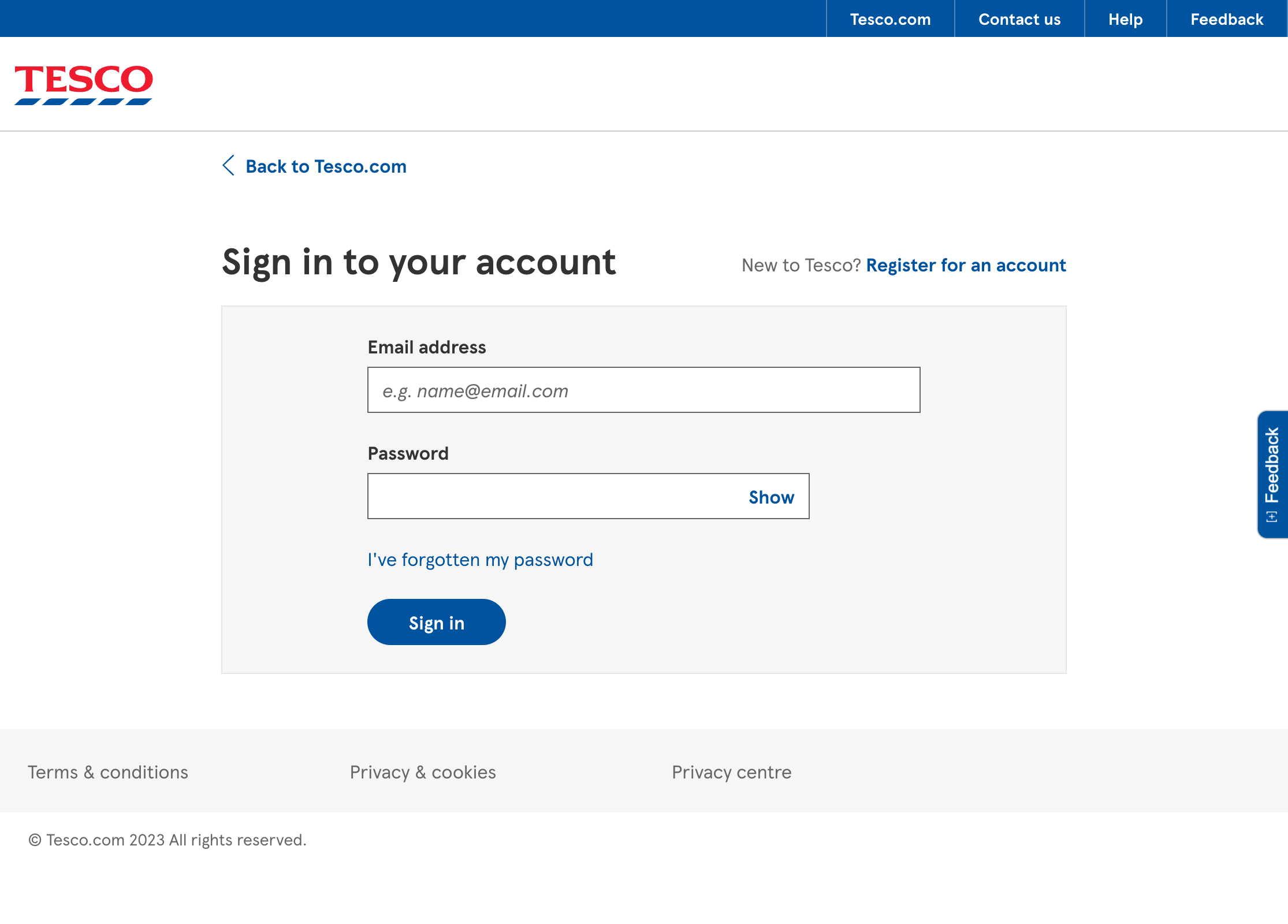 Tesco’s Account Selection – 49 of 777 Account Selection Examples ...