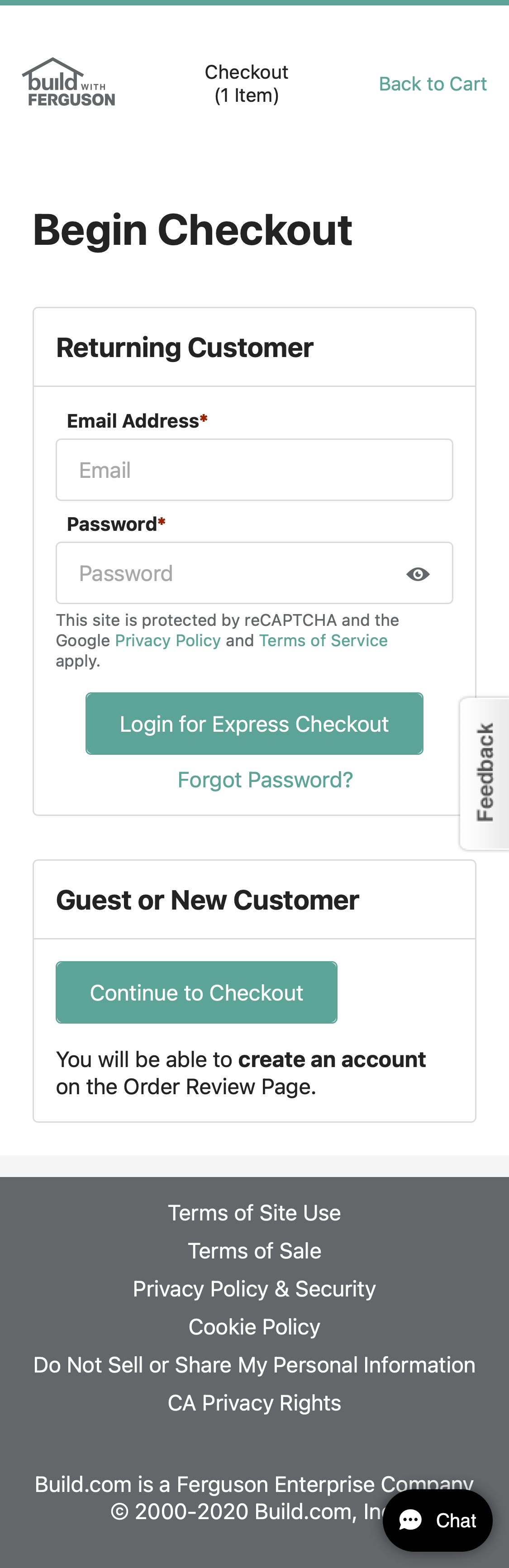 Build.com’s Mobile Account Selection – 104 of 833 Account Selection ...