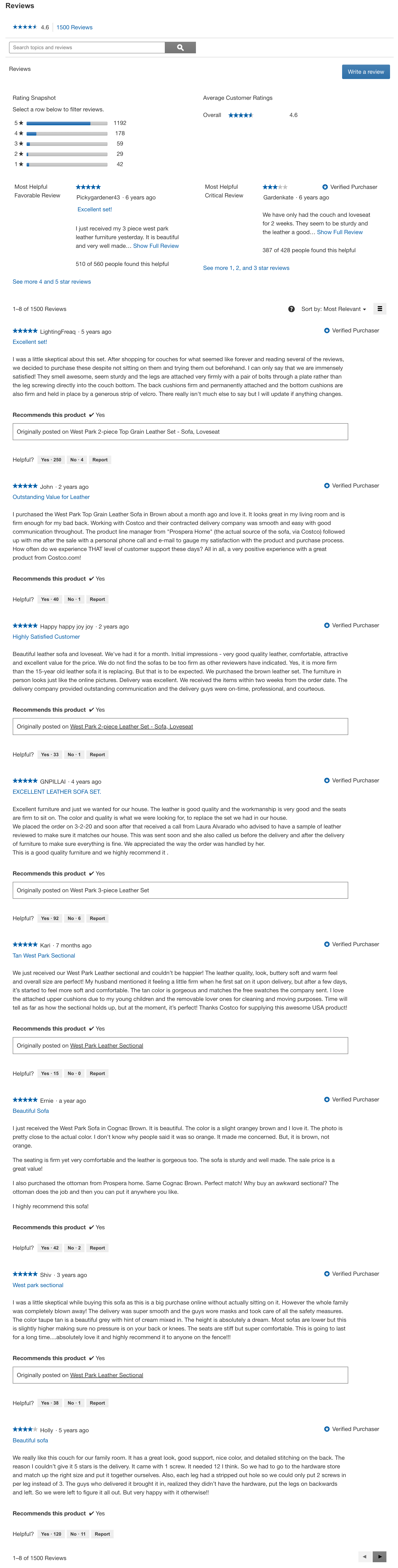 403 ‘User Reviews Section’ Design Examples – Baymard Institute
