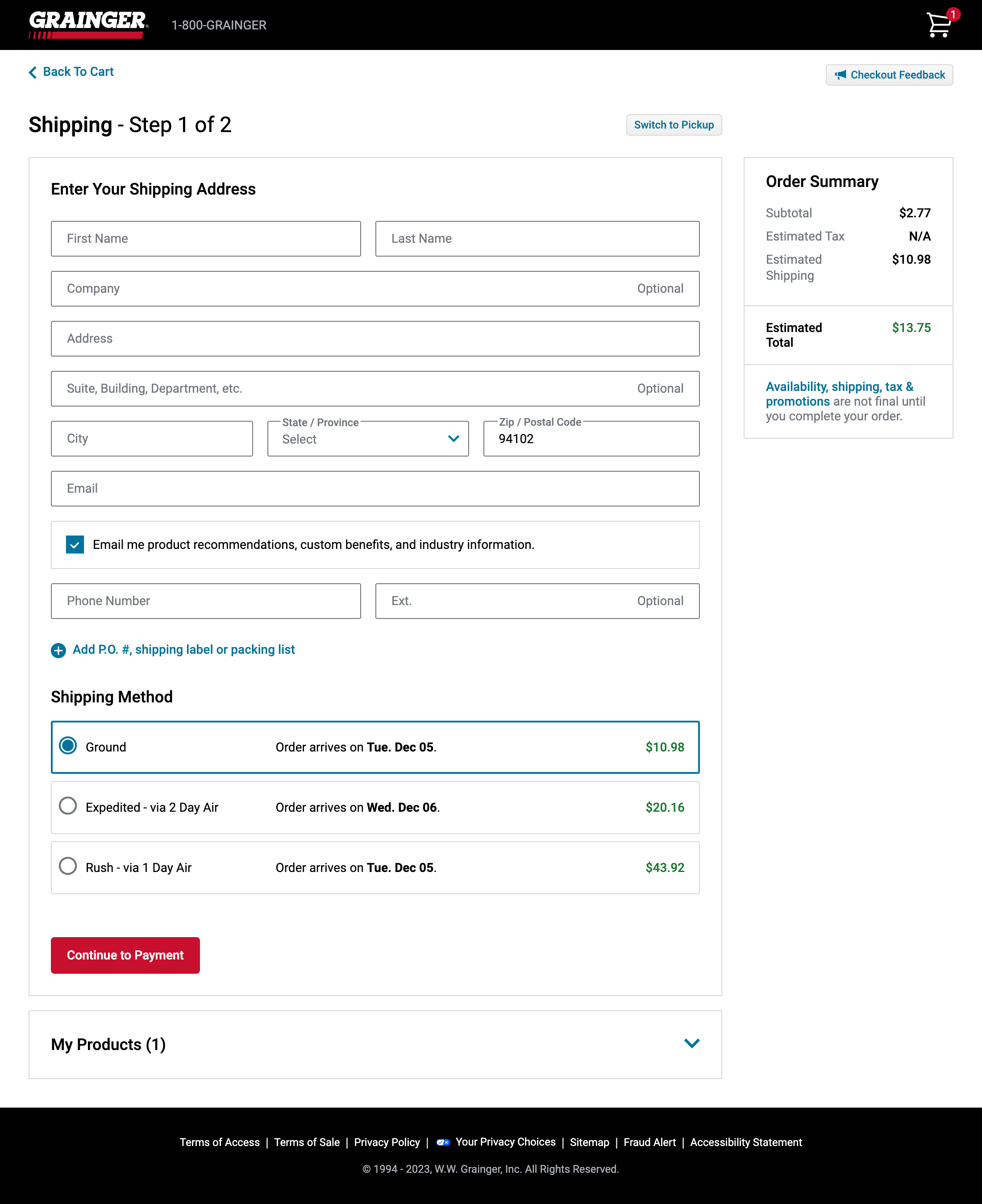 738 ‘Delivery & Shipping Methods’ Design Examples – Baymard Institute