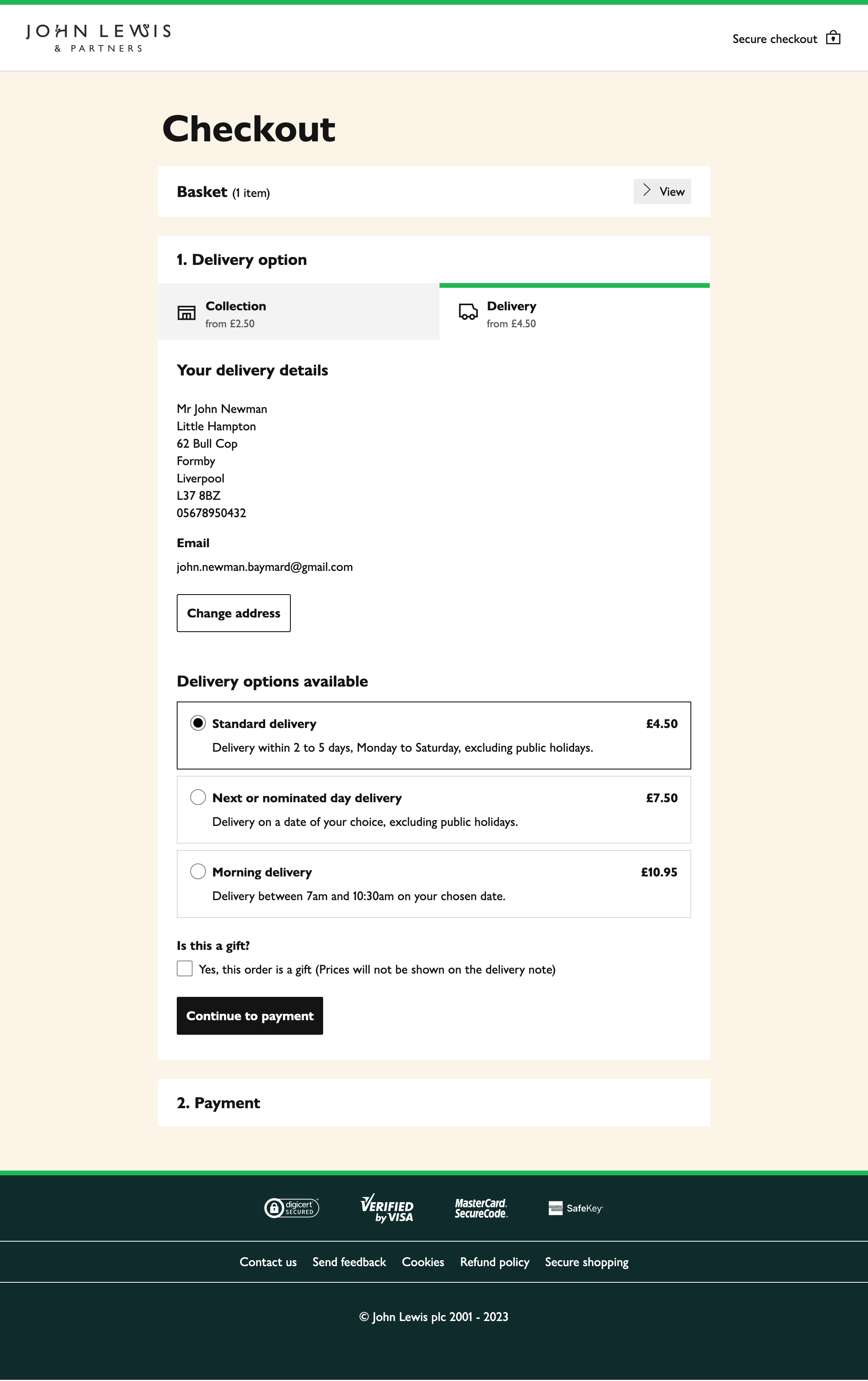 738 ‘Delivery & Shipping Methods’ Design Examples – Baymard Institute