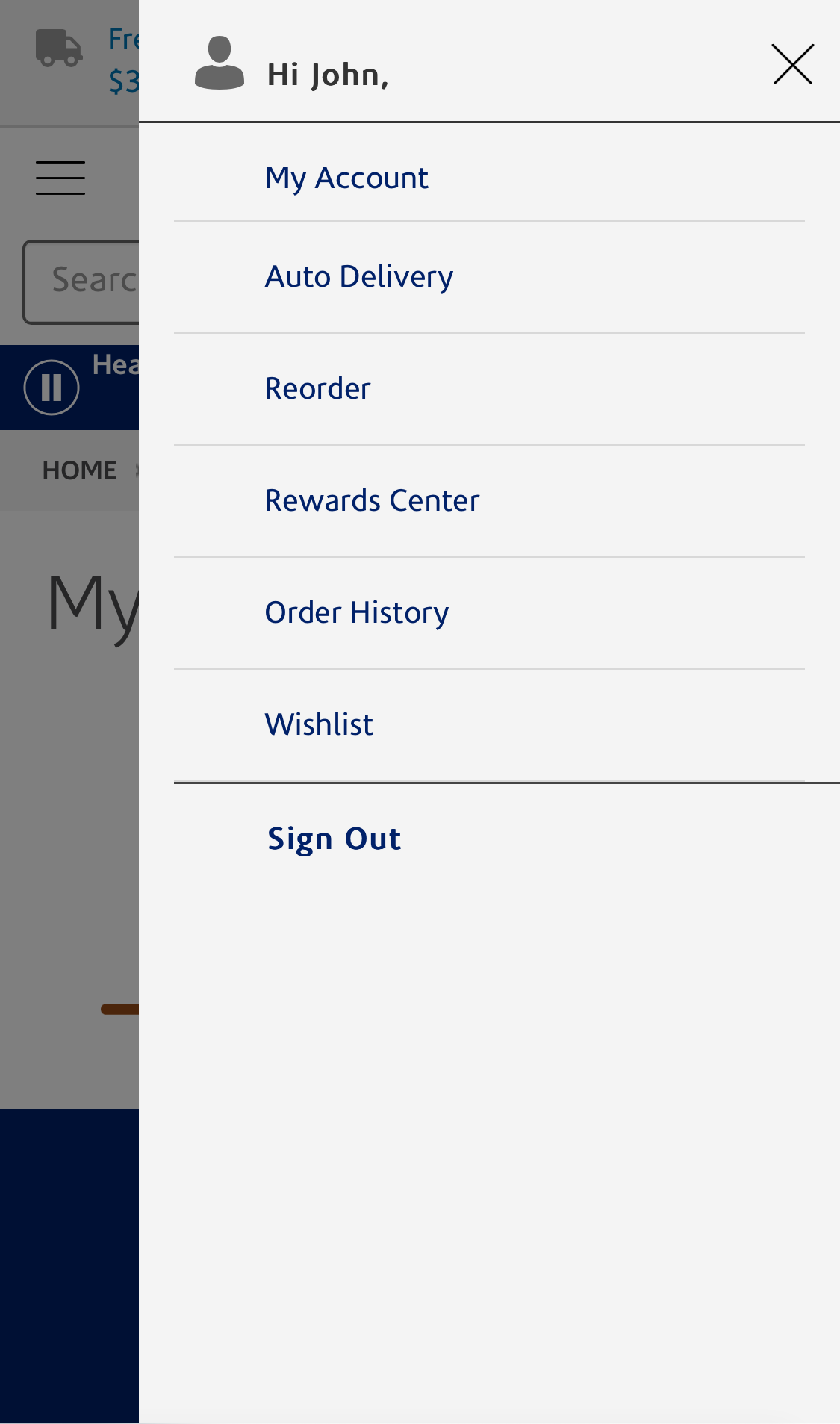 253 ‘‘My Account’ Drop-Down’ Design Examples – Baymard Institute