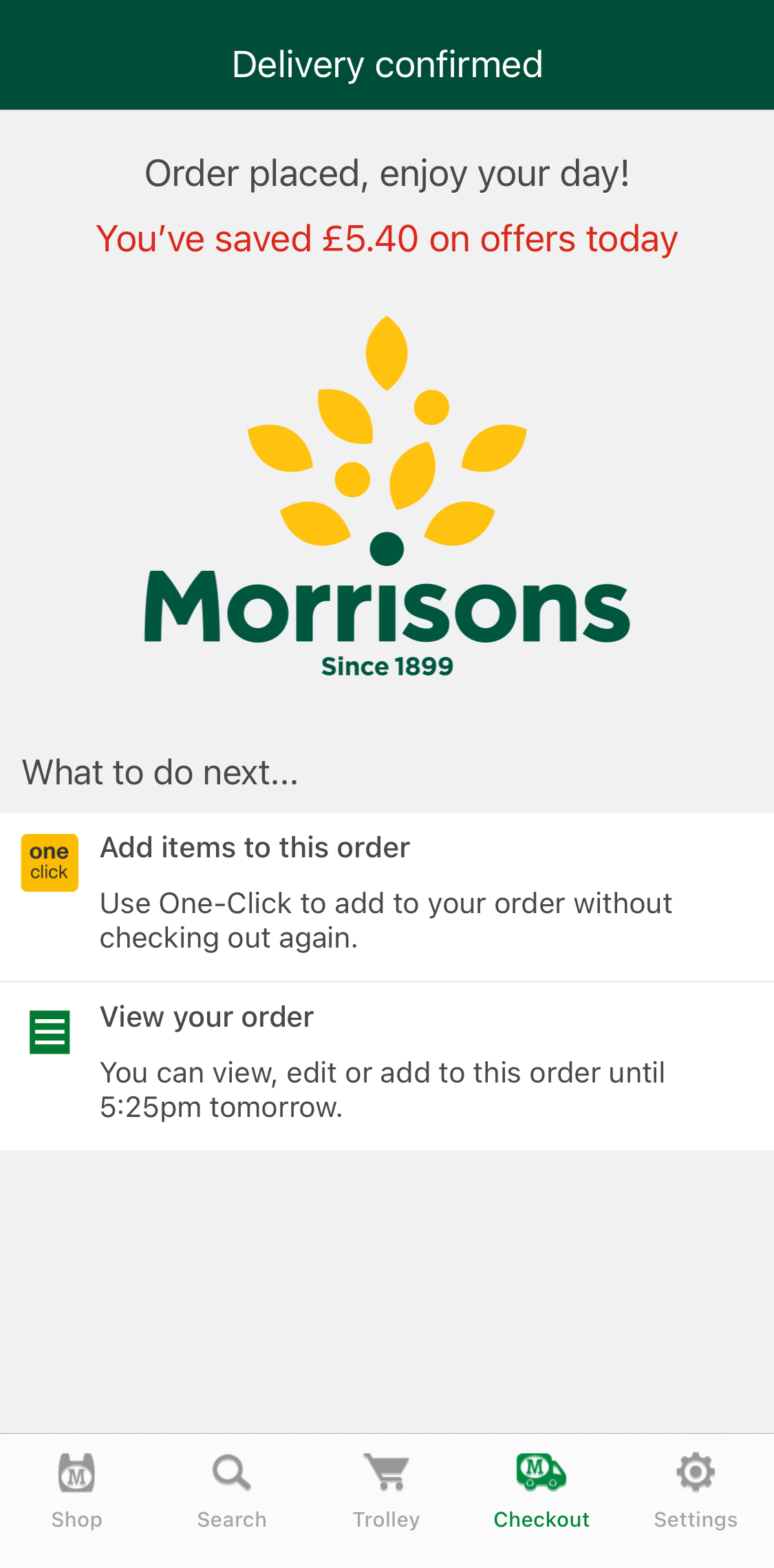 Morrison’s App Receipt / Order Confirmation – 90 of 589 Receipt / Order ...