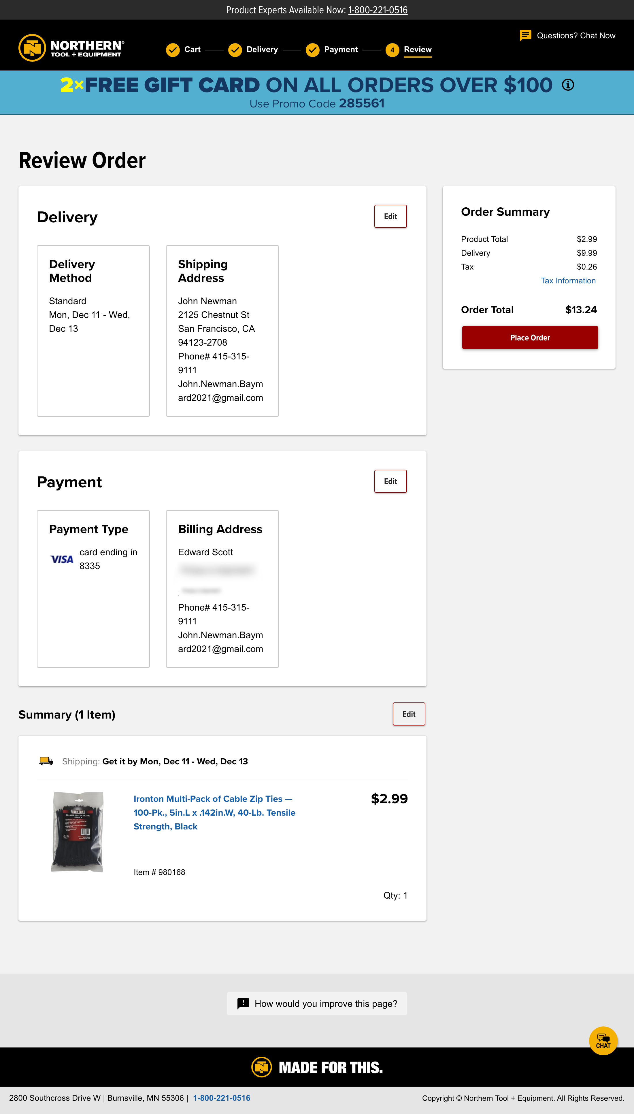557 ‘Review Order’ Design Examples – Baymard Institute