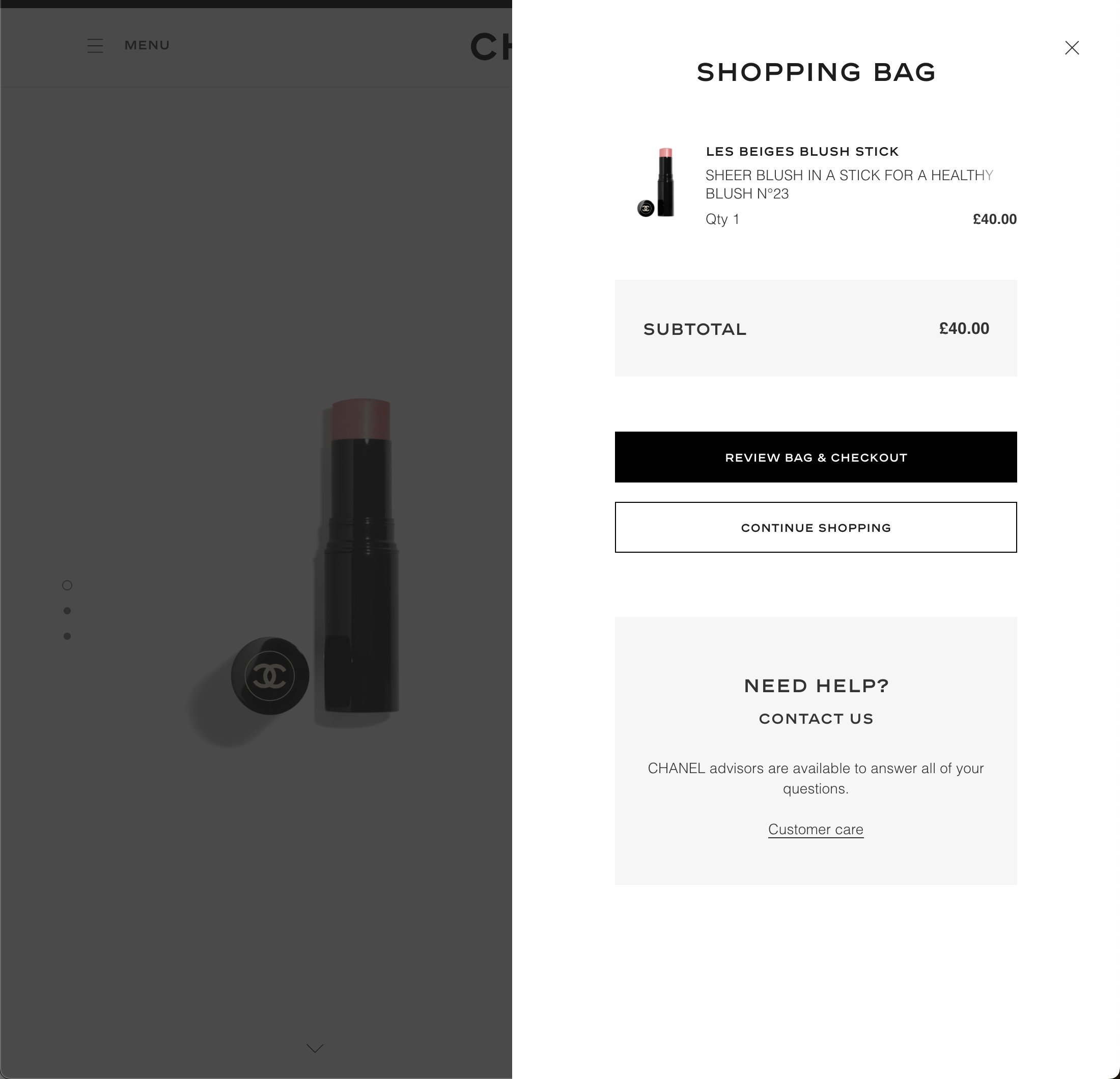 Chanel’s Added To Cart Confirmation – 11 of 97 Added To Cart ...