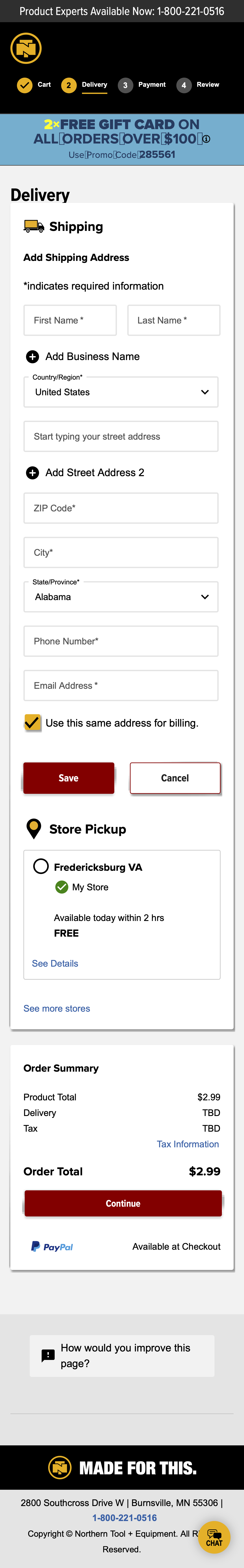 350 Mobile ‘Shipping Address’ Examples – Baymard Institute