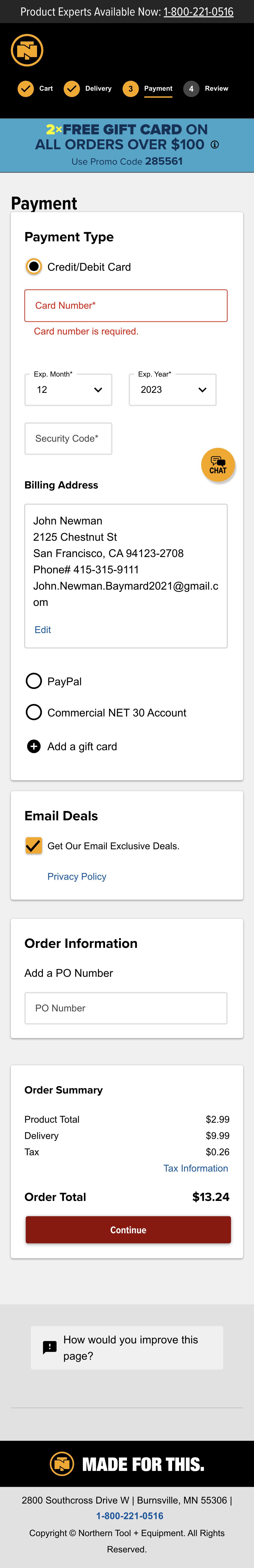 581 ‘Billing Address’ Design Examples – Baymard Institute