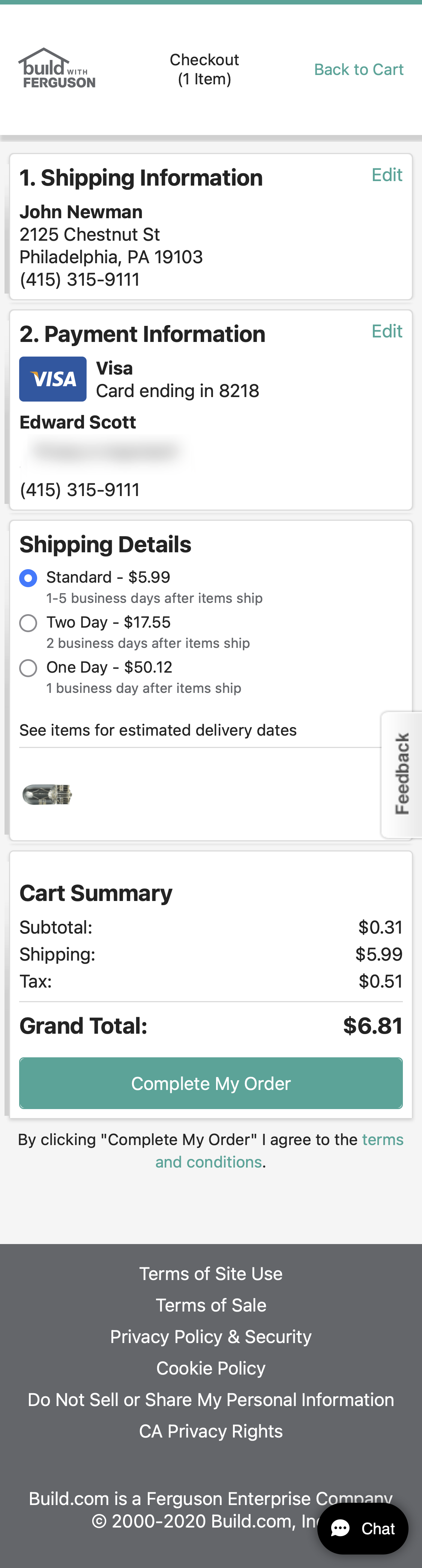 551 ‘Review Order’ Design Examples – Baymard Institute