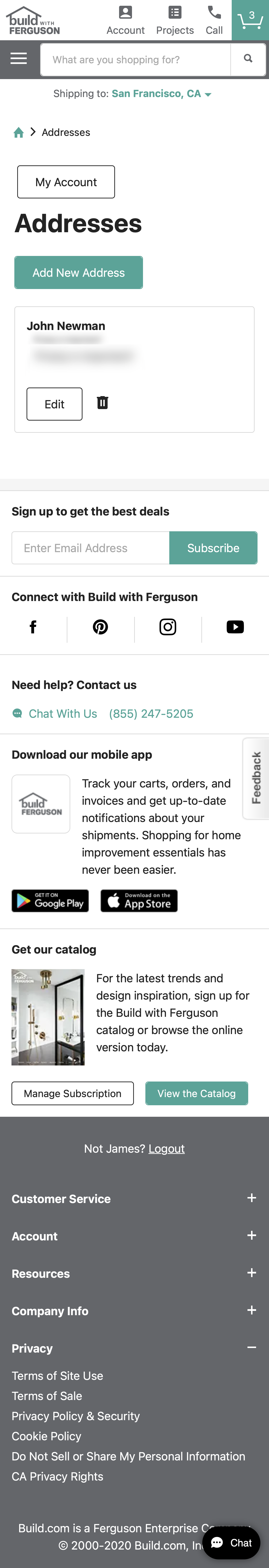 371 ‘Address Book’ Design Examples – Baymard Institute