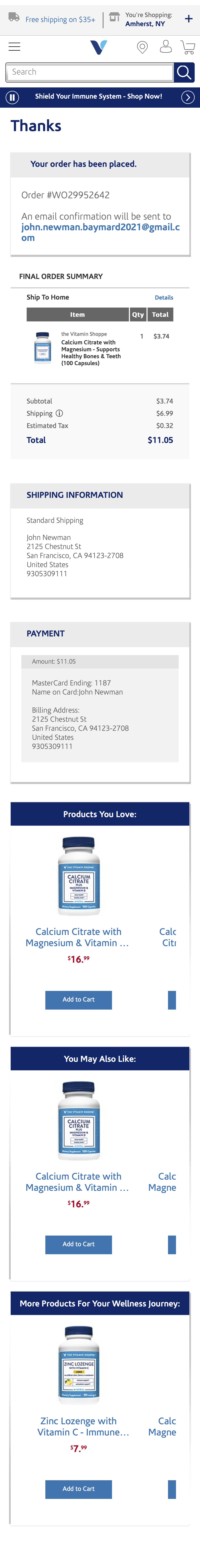 The Vitamin Shoppe’s Mobile Receipt / Order Confirmation – 43 of 577 ...